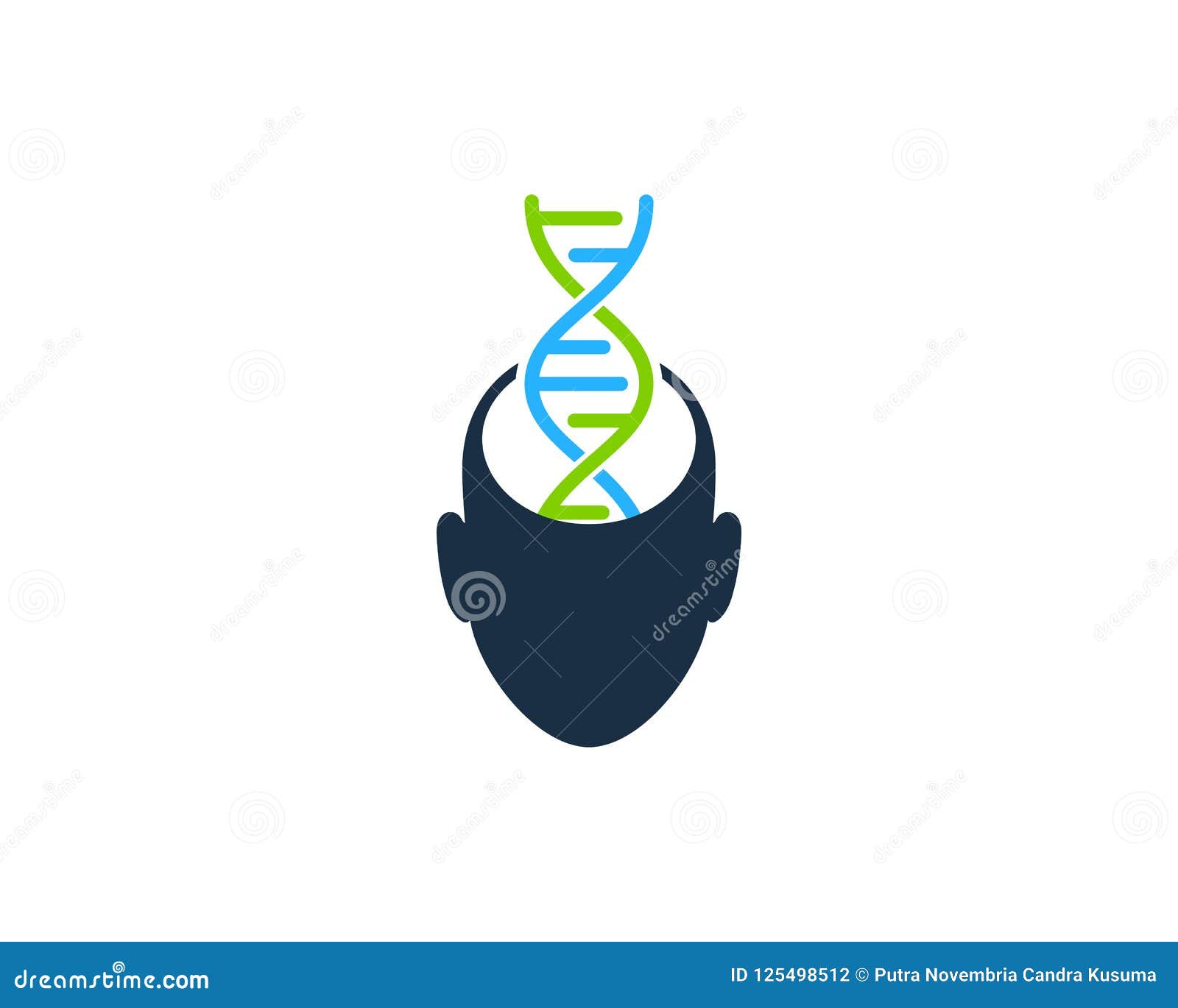 Face Dna Logo Icon Design stock vector. Illustration of identity ...