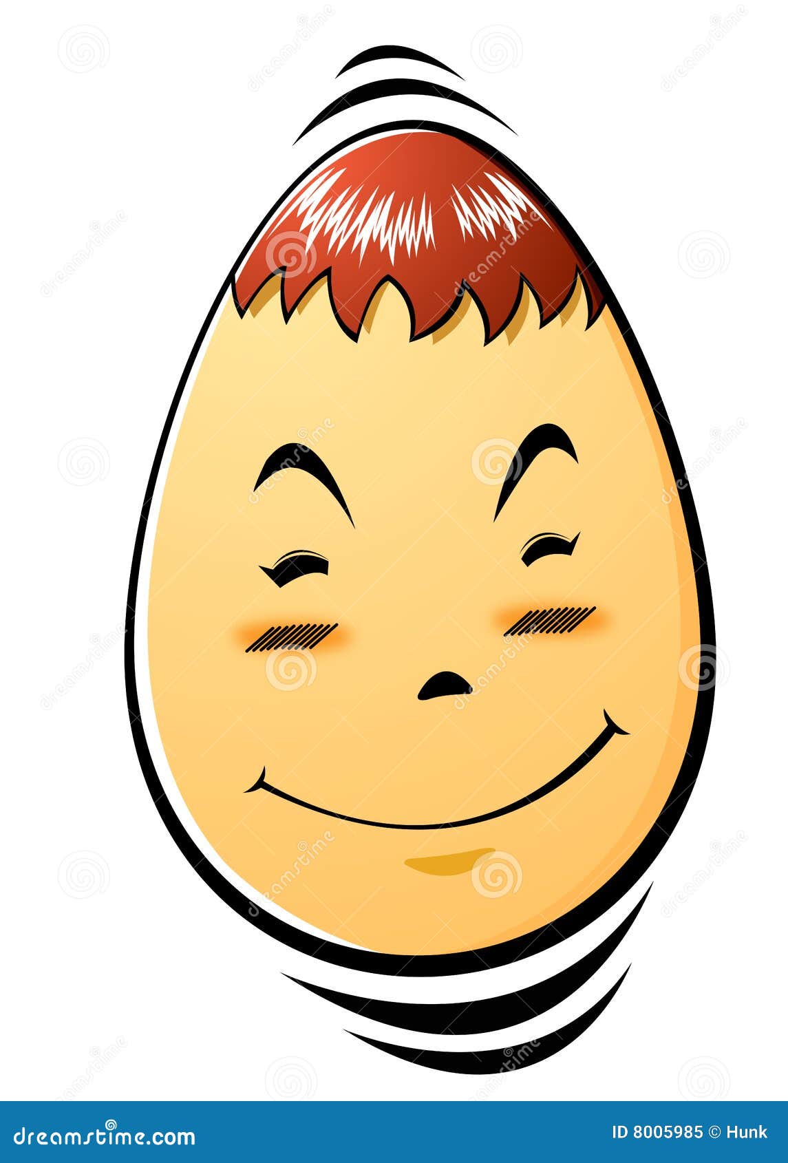 Face do ovo ilustração do vetor. Ilustração de cartoon - 8005985