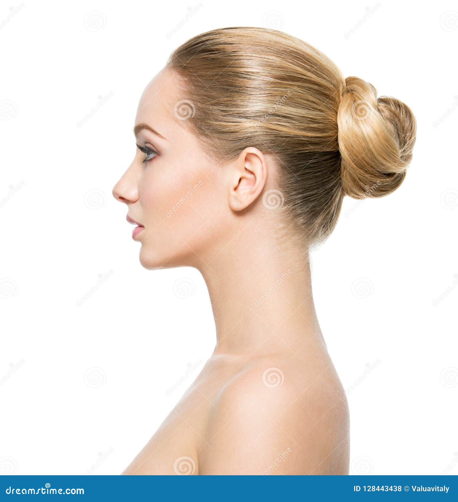 Face Do Perfil Da Mulher Nova Foto de Stock - Imagem de fresco, postura ...