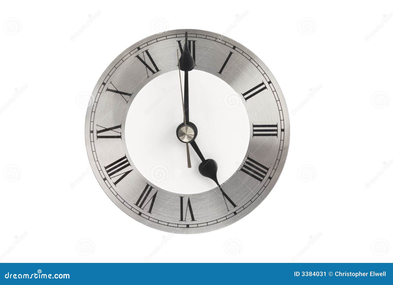 Face Do Relógio Que Mostra 5 Horas Imagem de Stock - Imagem de numeeses ...