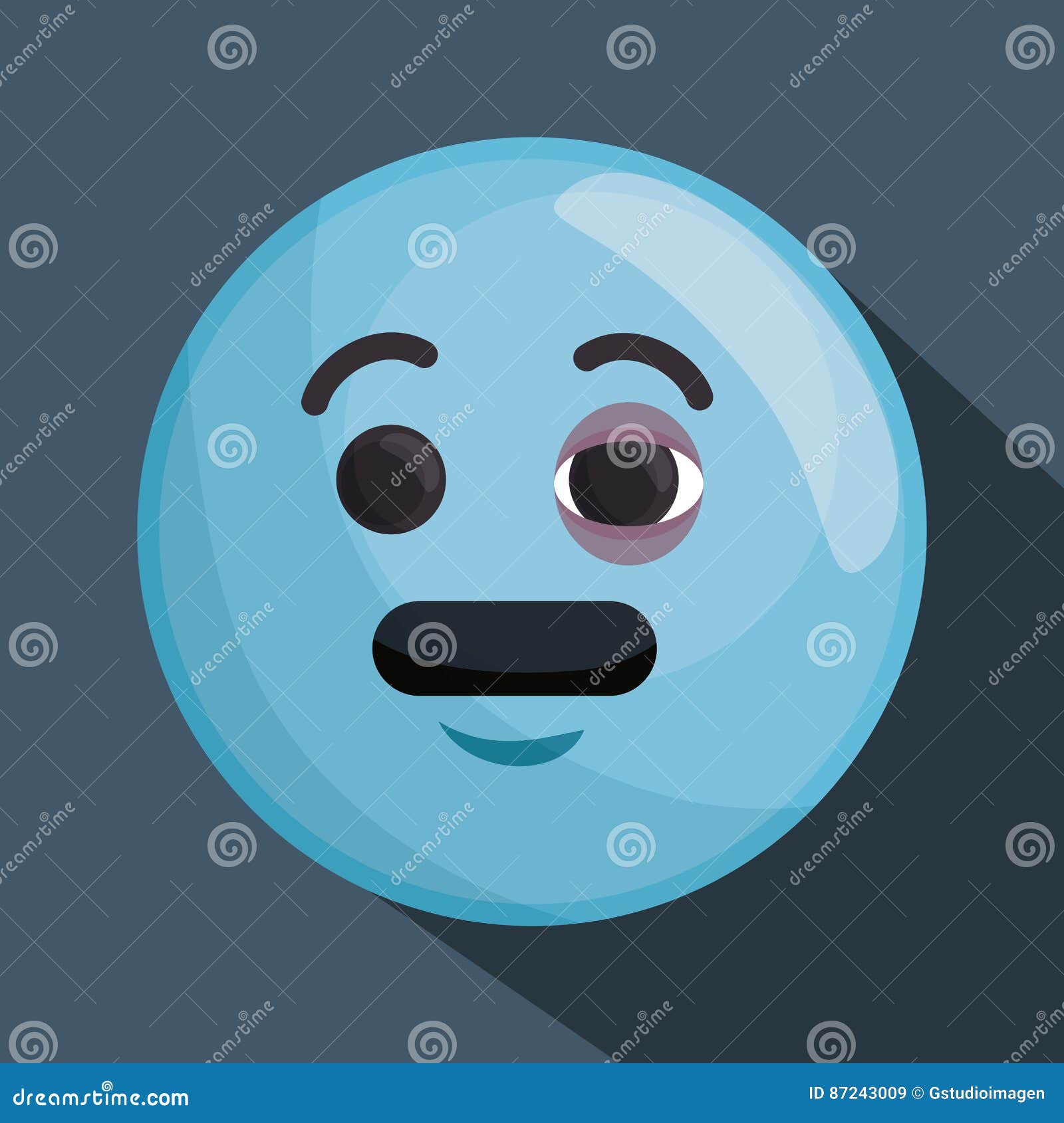 Face Emoticon Character Icon Stock Vector - Illustration of smilies ...