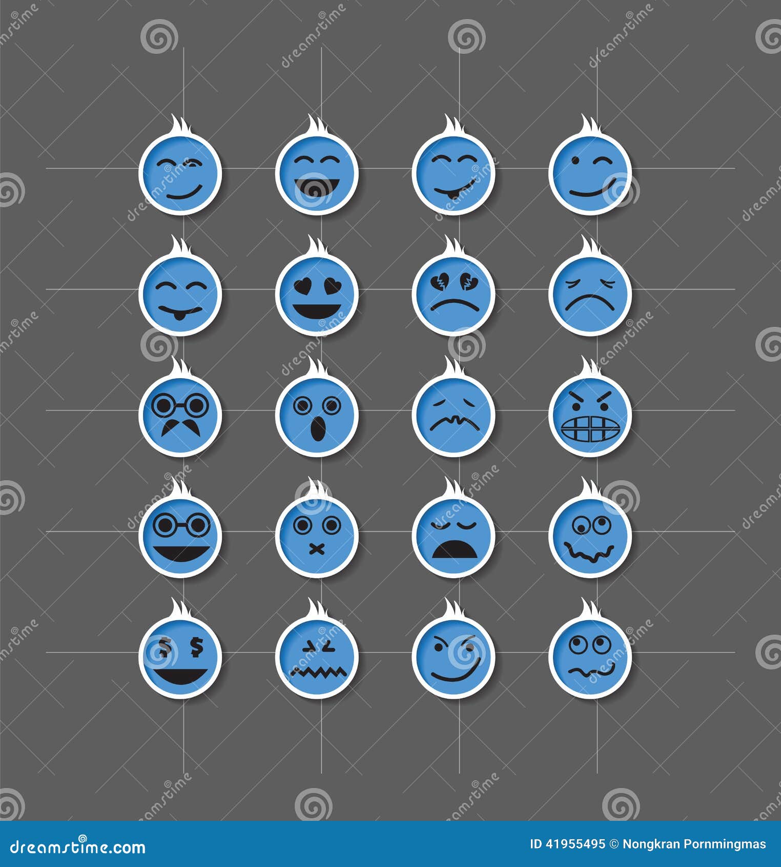Face-emotion-icon stock vector. Illustration of laugh - 41955495