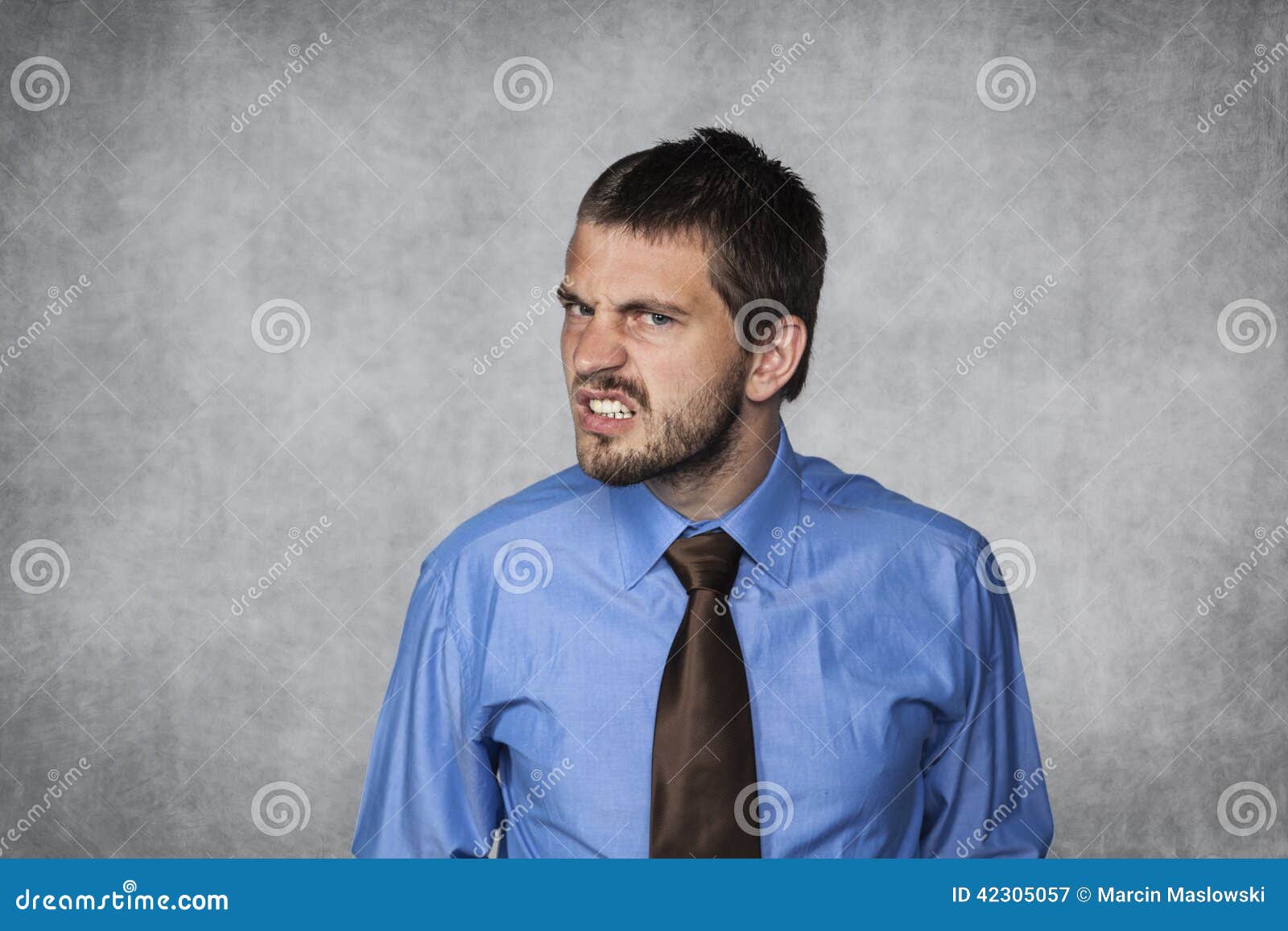 Face of evil businessman stock image. Image of anger - 42305057