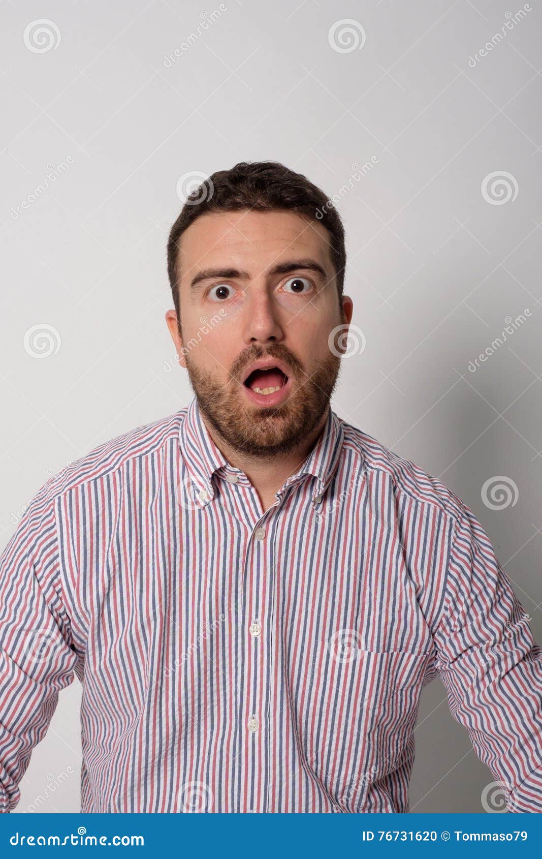 Face Expression of an Astonished Male Stock Photo - Image of banker ...