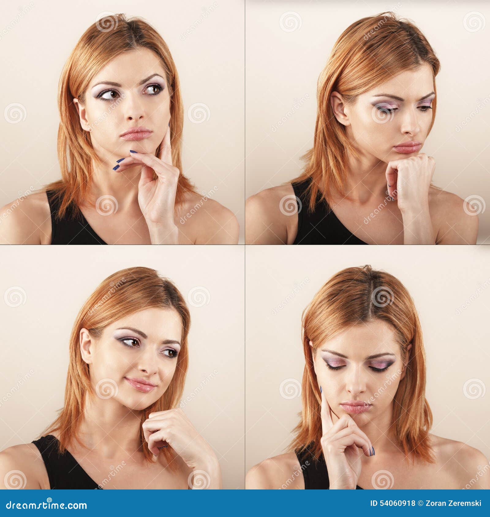 Face expression stock photo. Image of caucasian, front - 54060918