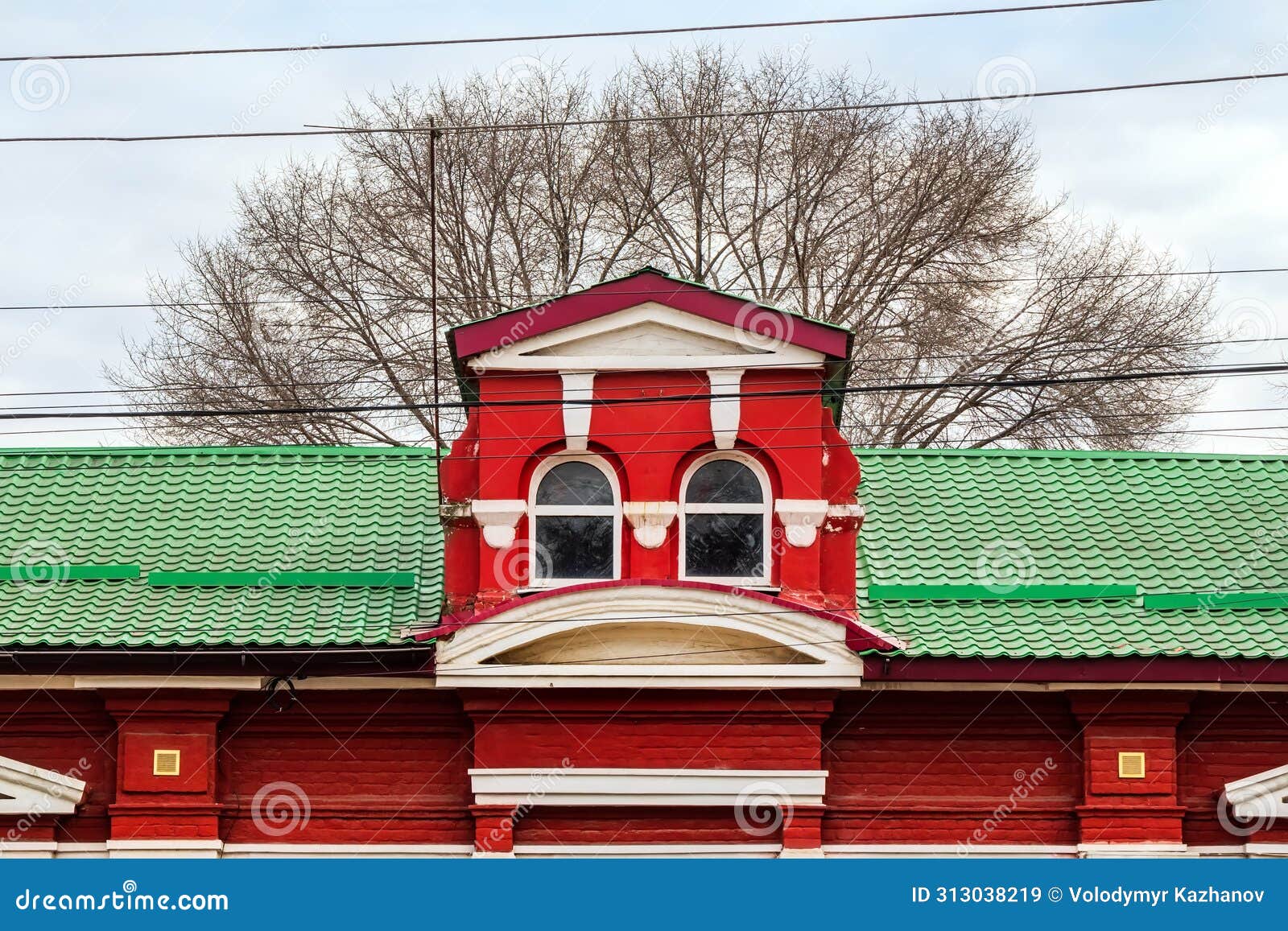 A Face with Eyes in the Shape of the Architecture of a Building ...