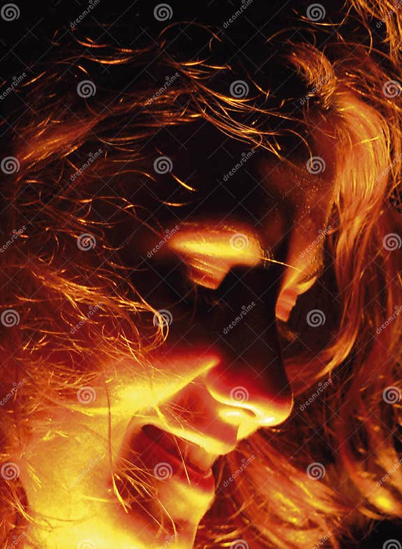 Face in fire stock photo. Image of nightlife, smile, blowzy - 480884