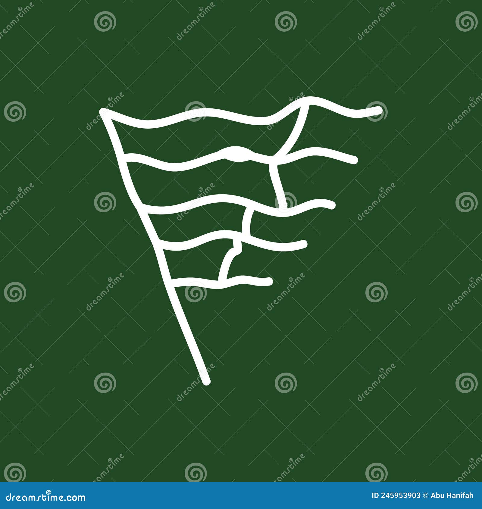 Human freedom flag logo stock illustration. Illustration of green ...