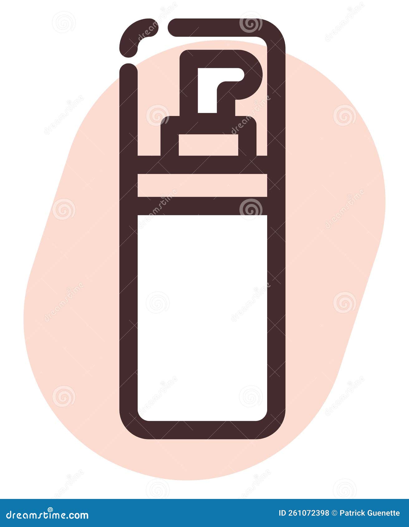Face foundation, icon stock vector. Illustration of care - 261072398