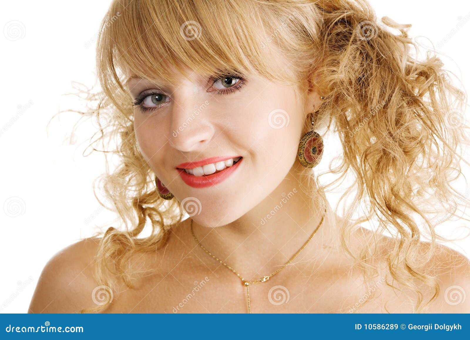 Face of a Funny Beautiful Woman Stock Image - Image of care, happiness ...