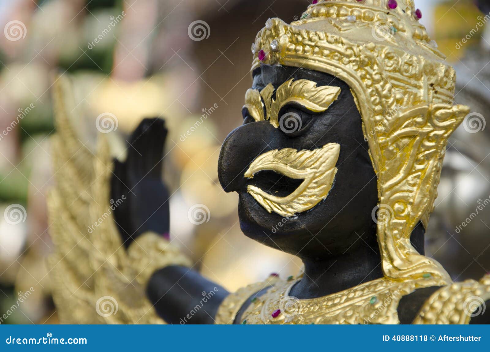 Face of Garuda stock photo. Image of asian, black, ancient - 40888118