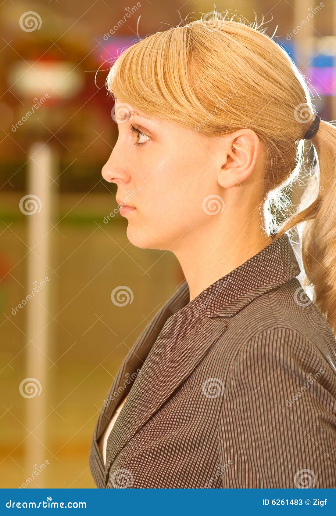 Face girls in side-view stock image. Image of side, smiling - 6261483