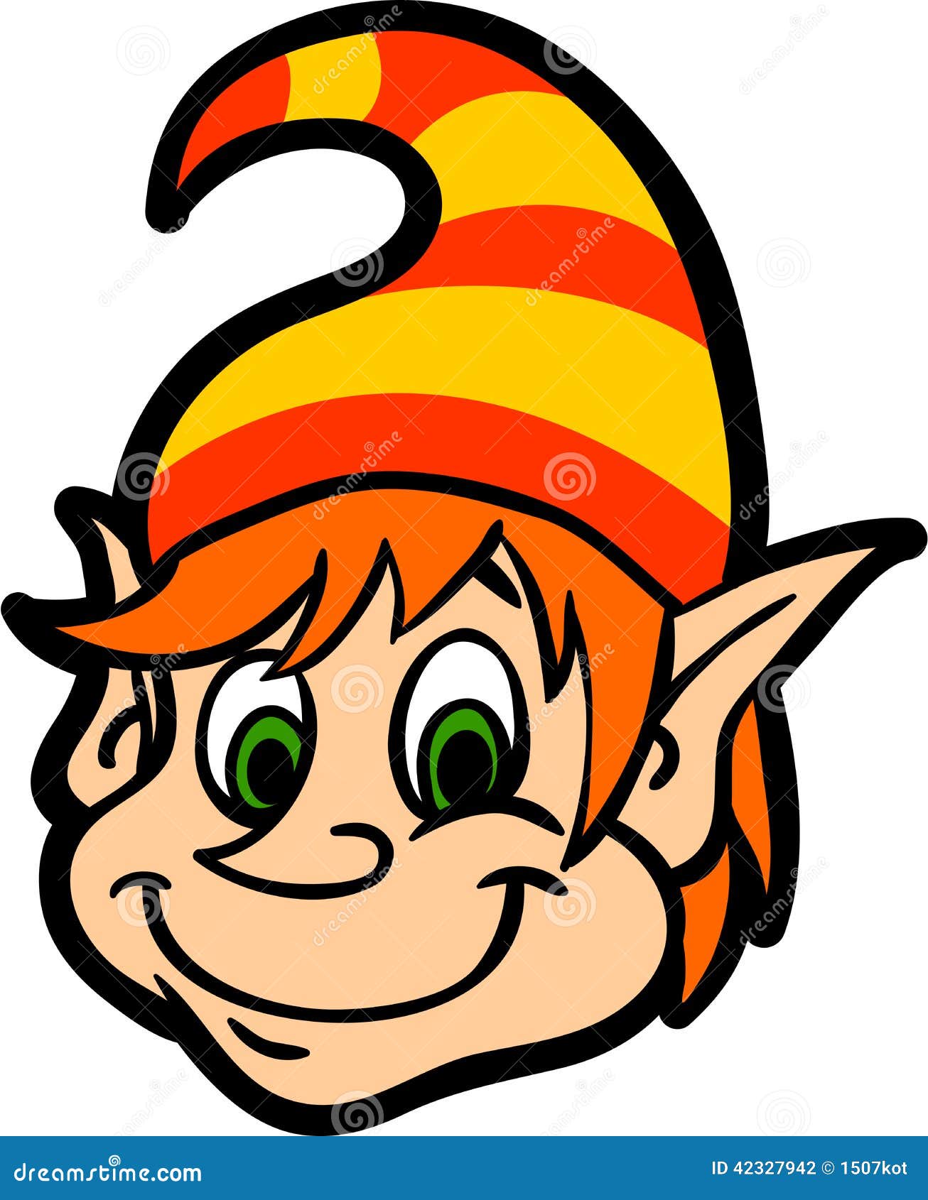 Face Gnome stock vector. Illustration of cheerful, christmas - 42327942
