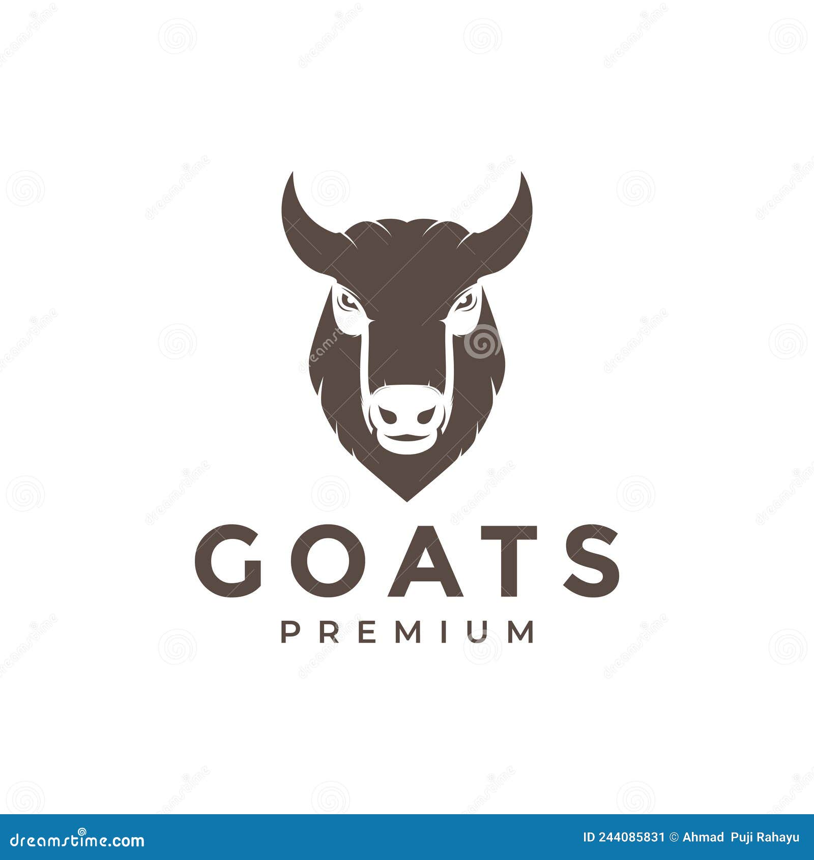 Face Goat Pygmy Logo Symbol Icon Vector Graphic Design Illustration ...
