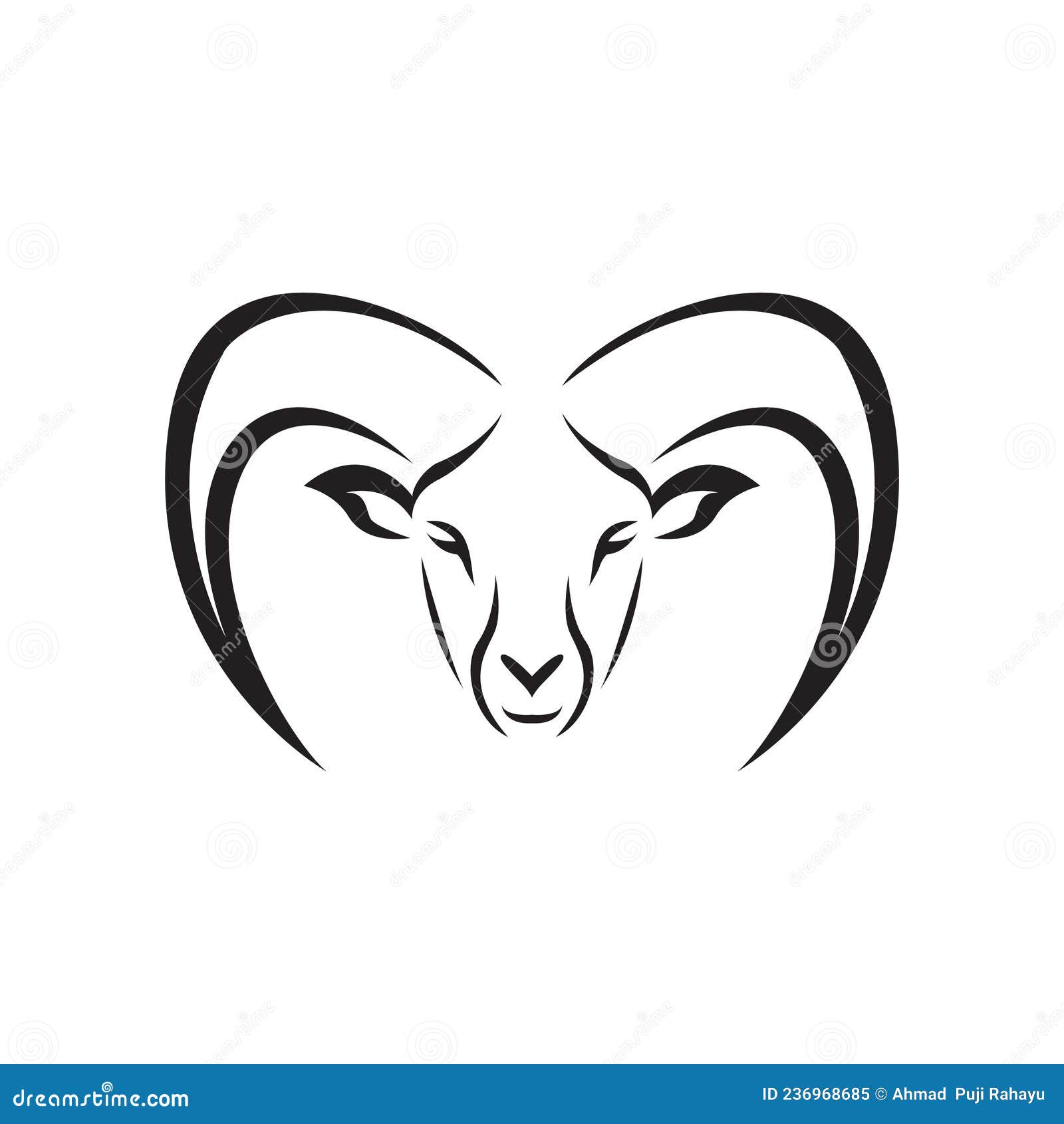 Face Goat Pygmy Logo Symbol Icon Vector Graphic Design Illustration ...
