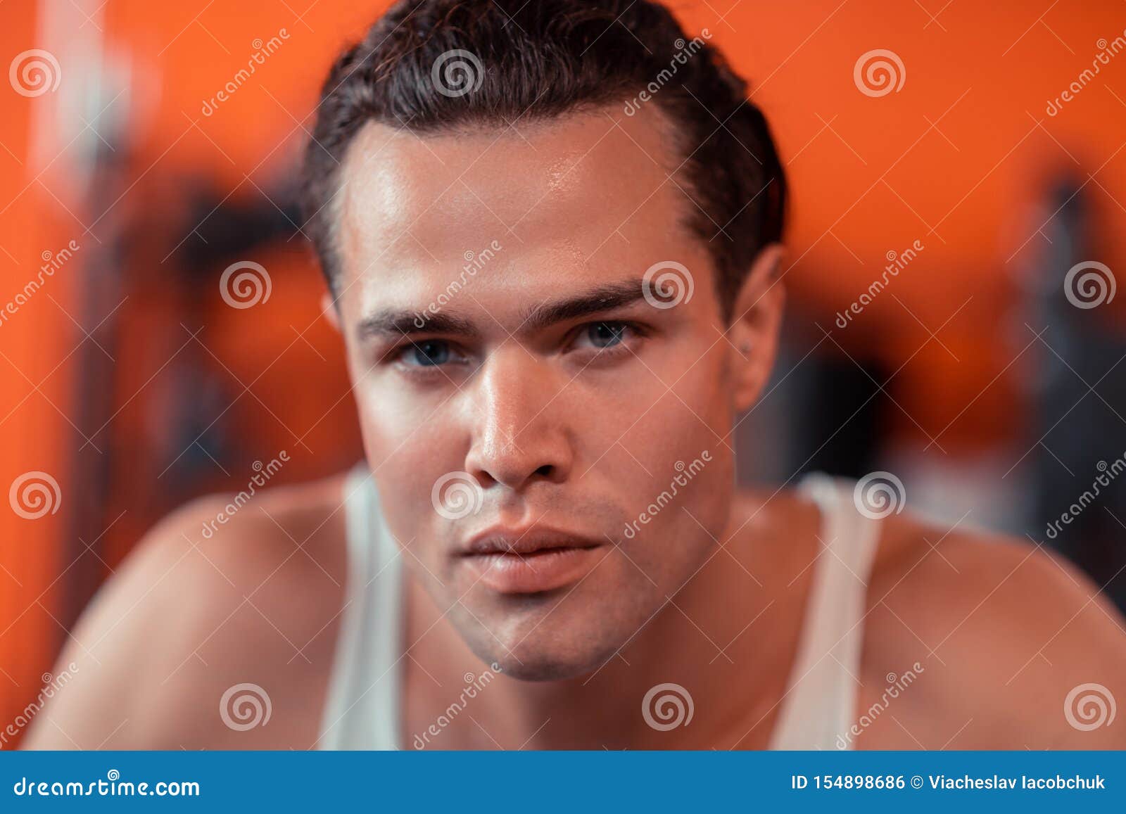 Face of a Good Looking Handsome Man Stock Photo - Image of sportsman ...
