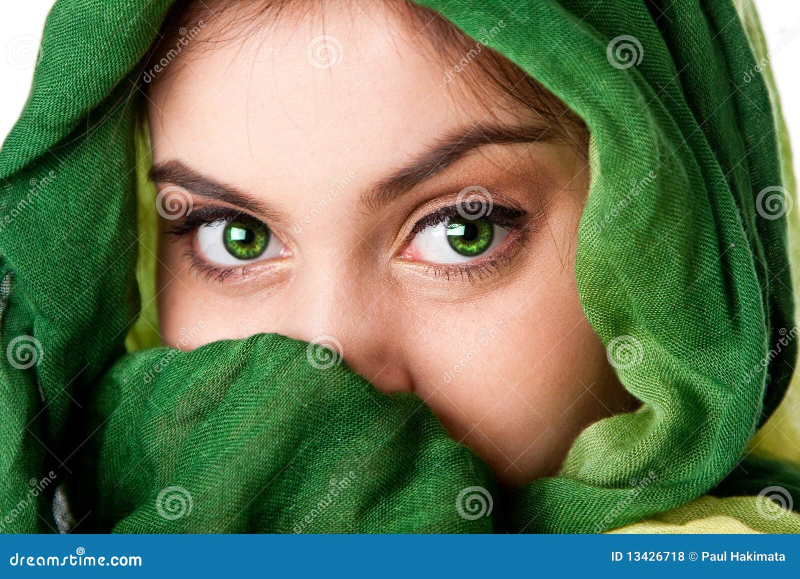 Hispanic With Green Eyes