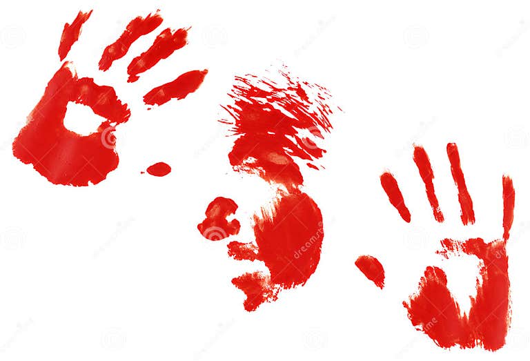 Face and hand print stock image. Image of human, handprint - 9847793