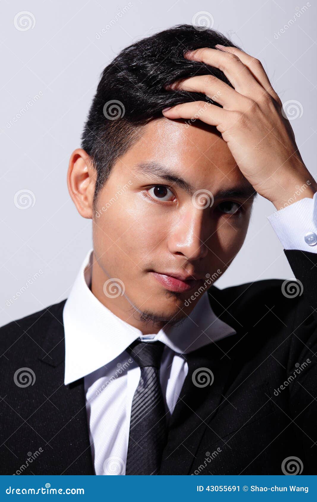 Face of Handsome Business Man Stock Image - Image of head ...