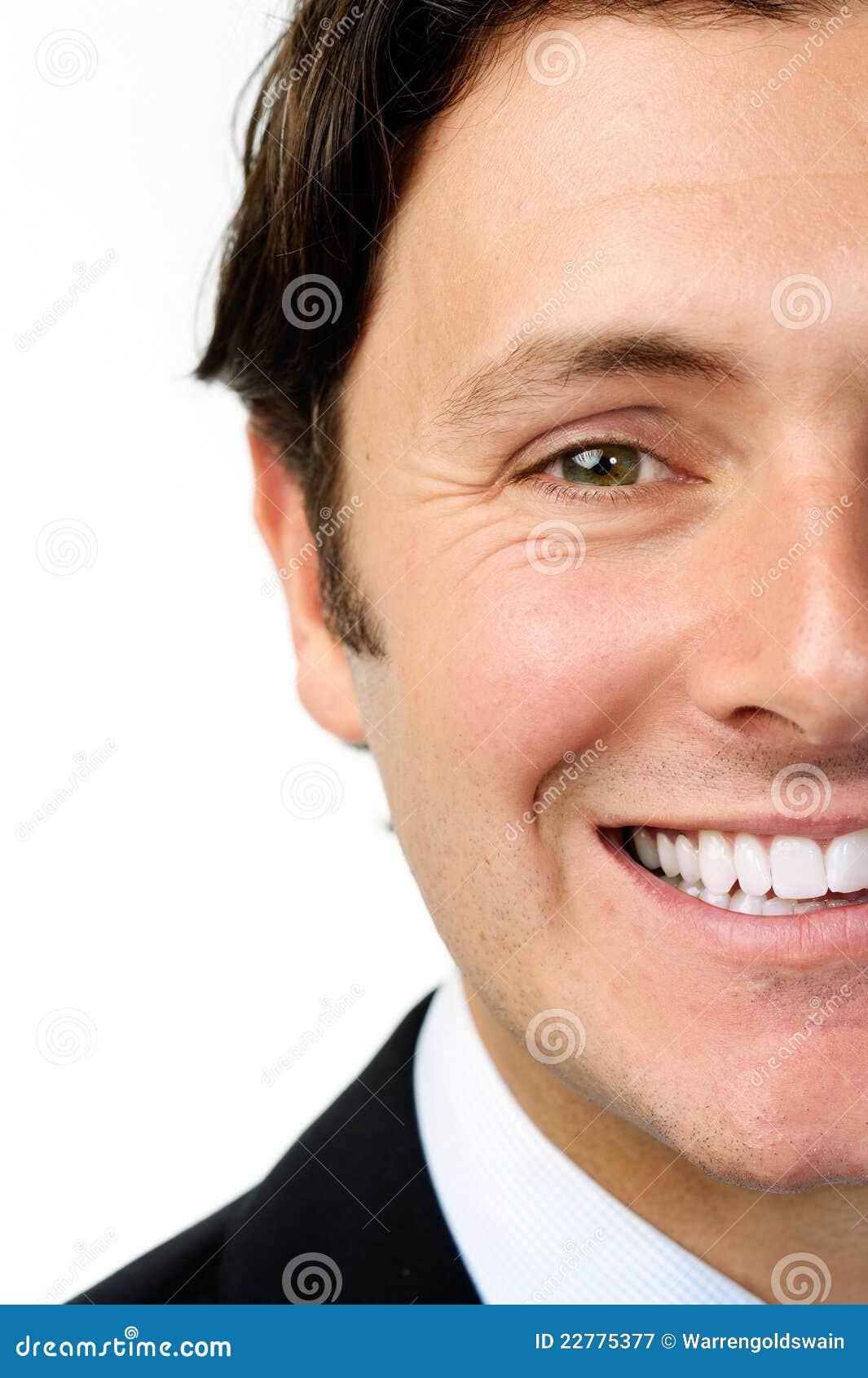 Face of a Happy Businessman Stock Image - Image of businessman ...