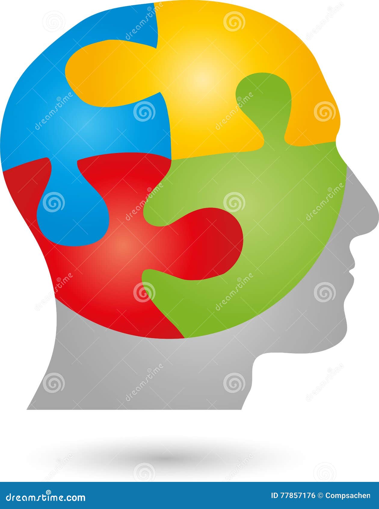 3d Human Puzzle Circle Royalty-Free Stock Photography | CartoonDealer ...