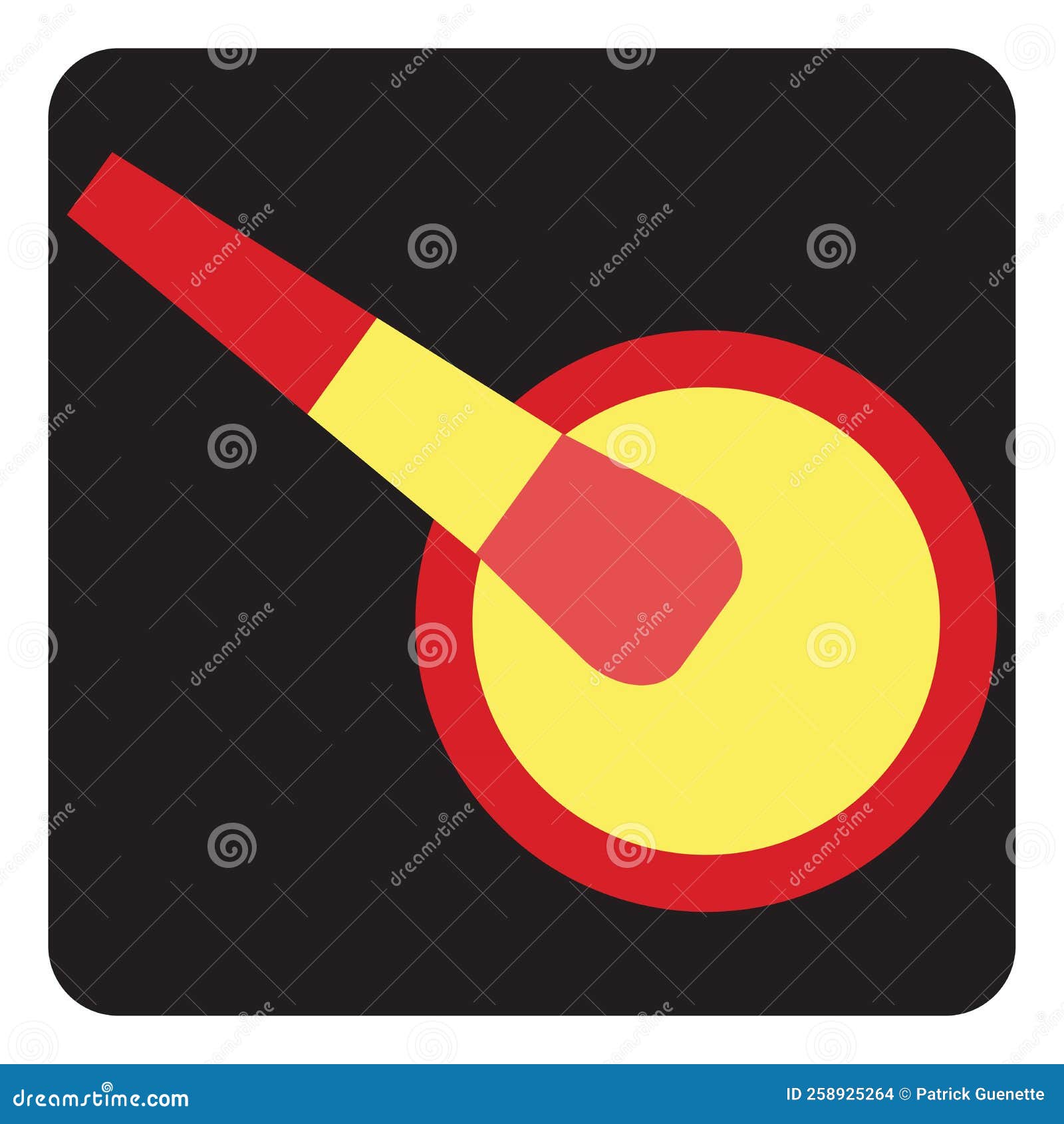 Face highlighter, icon stock vector. Illustration of model - 258925264