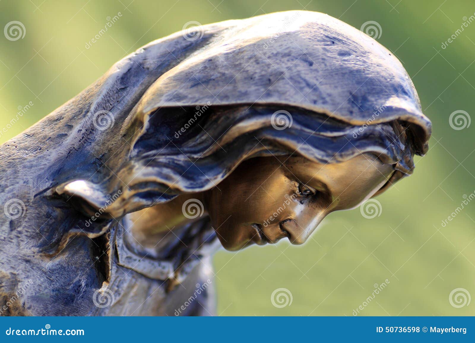 Face of Holy Mary stock photo. Image of love, icon, bronze - 50736598
