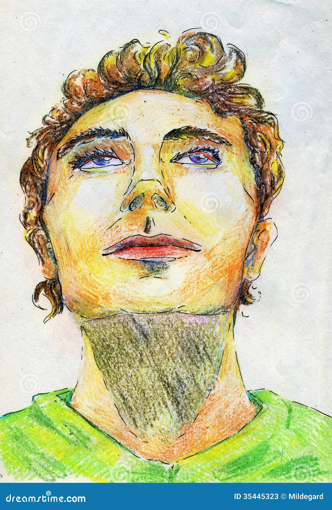 Face of hope stock illustration. Illustration of hope - 35445323