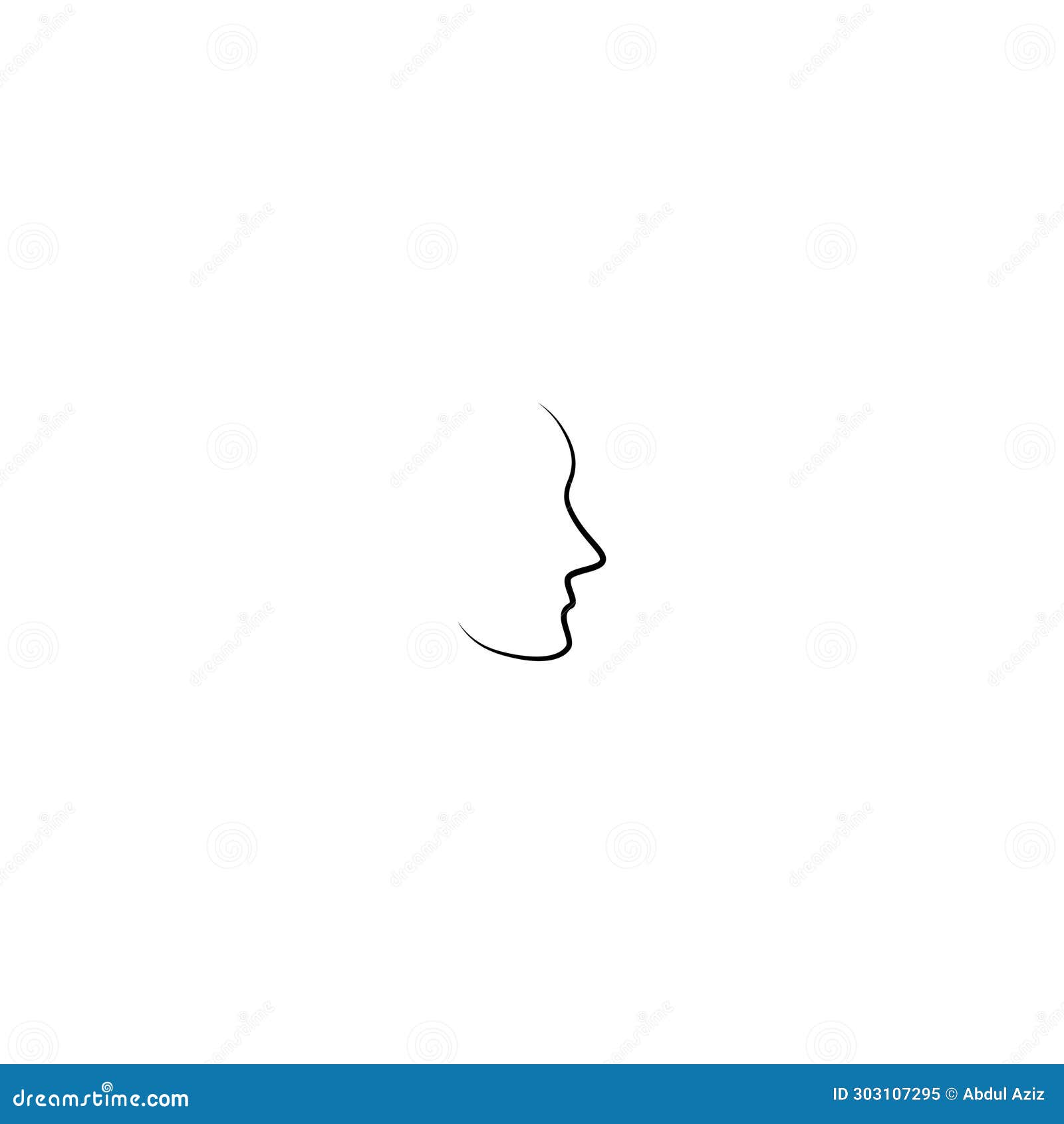 Face icon logo vector stock vector. Illustration of young - 303107295