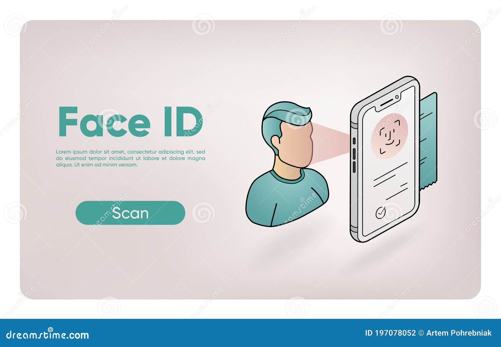 Face Id Banner. Facial Recognition. Verification Scanner App. Personal ... Face Id Banner. Facial Recognition. Verification Scanner App. Personal ...