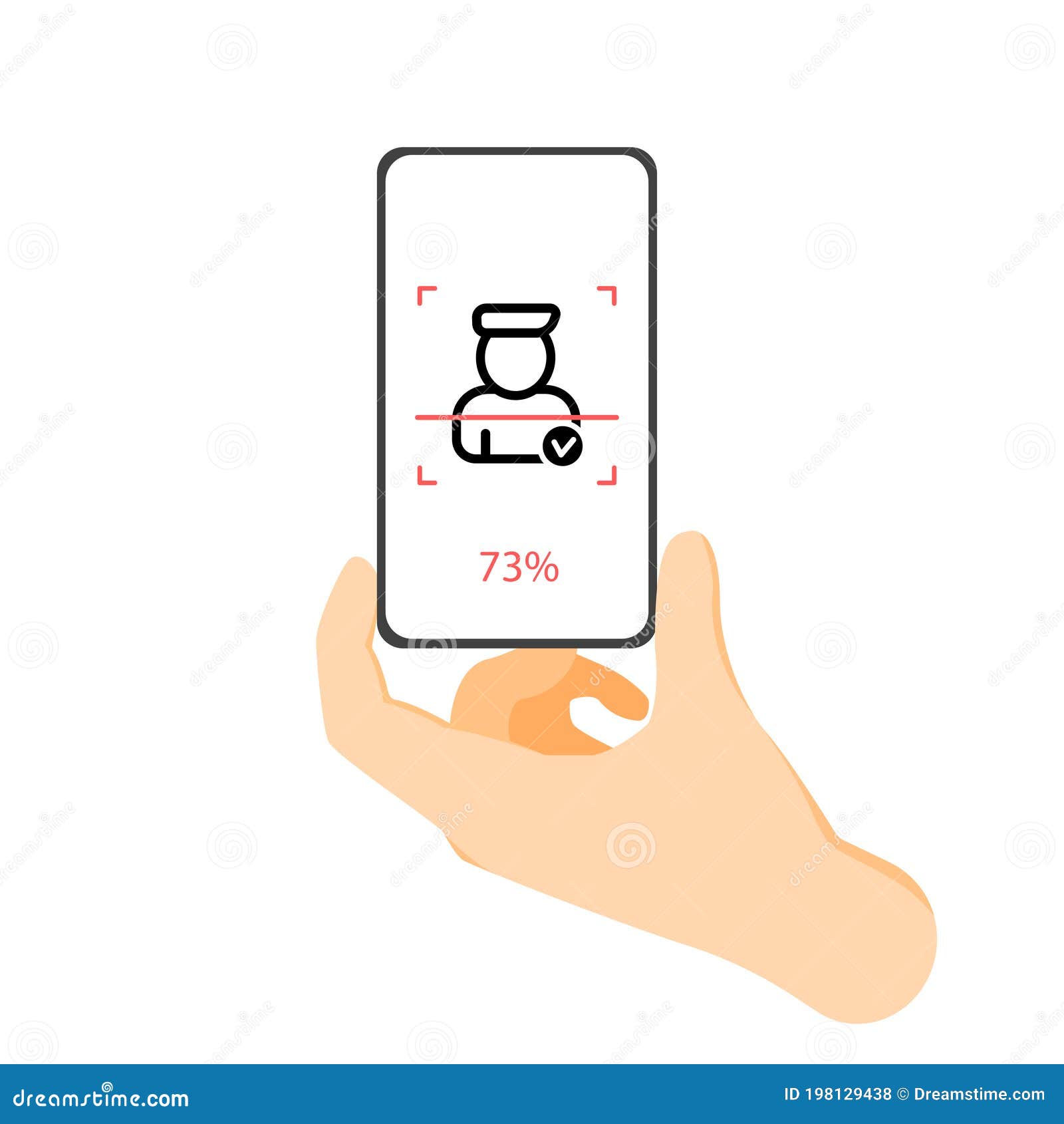 Face ID Scan Vector Icon. Scanner Signs Stock Vector - Illustration of ...