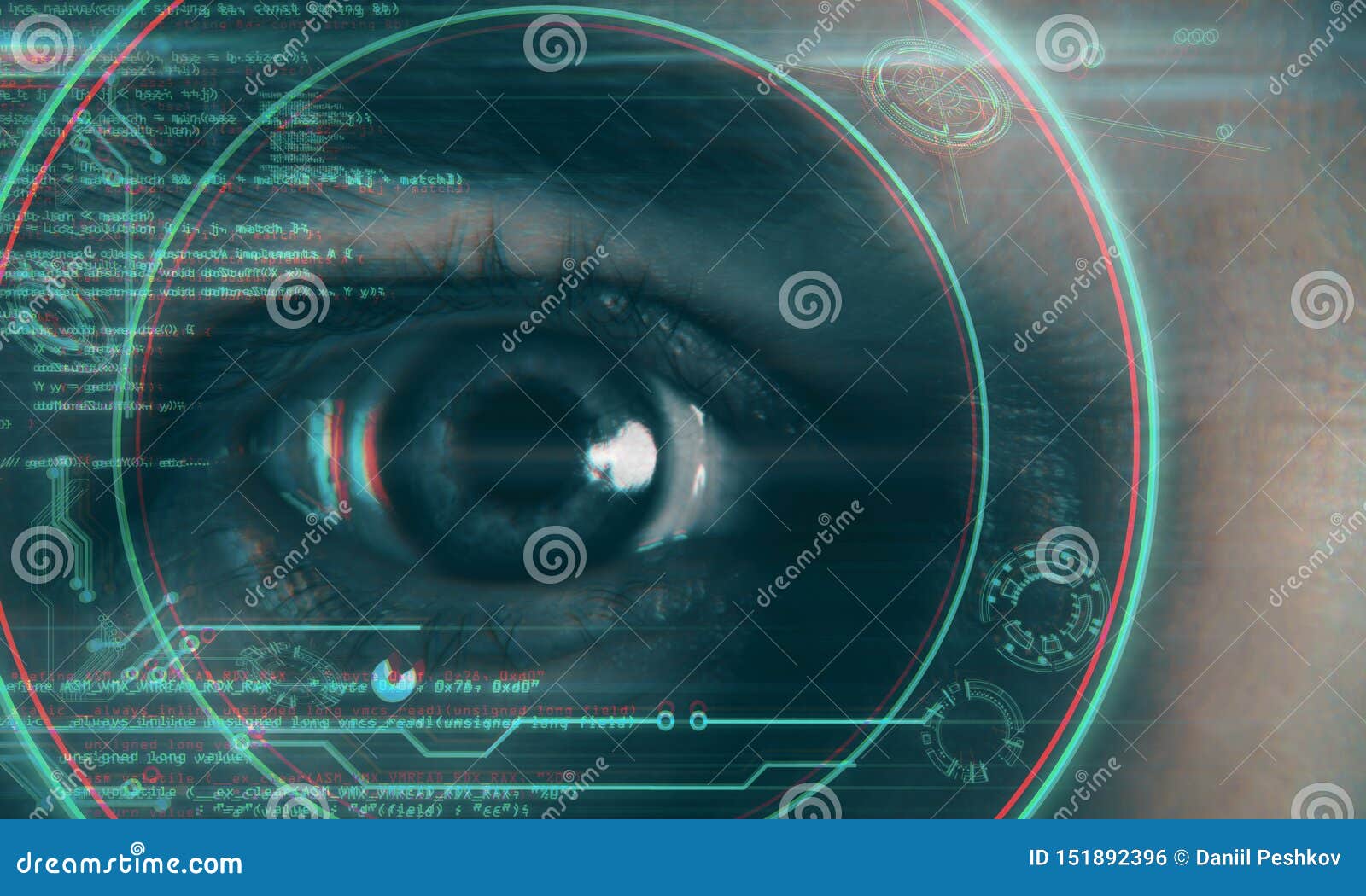 Face ID and Technology Concept Stock Photo - Image of digital ...