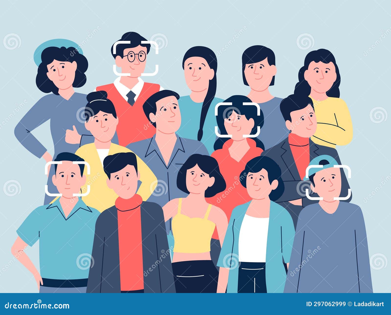 Face Identification In Crowd. Security Technologies, Biometric ...