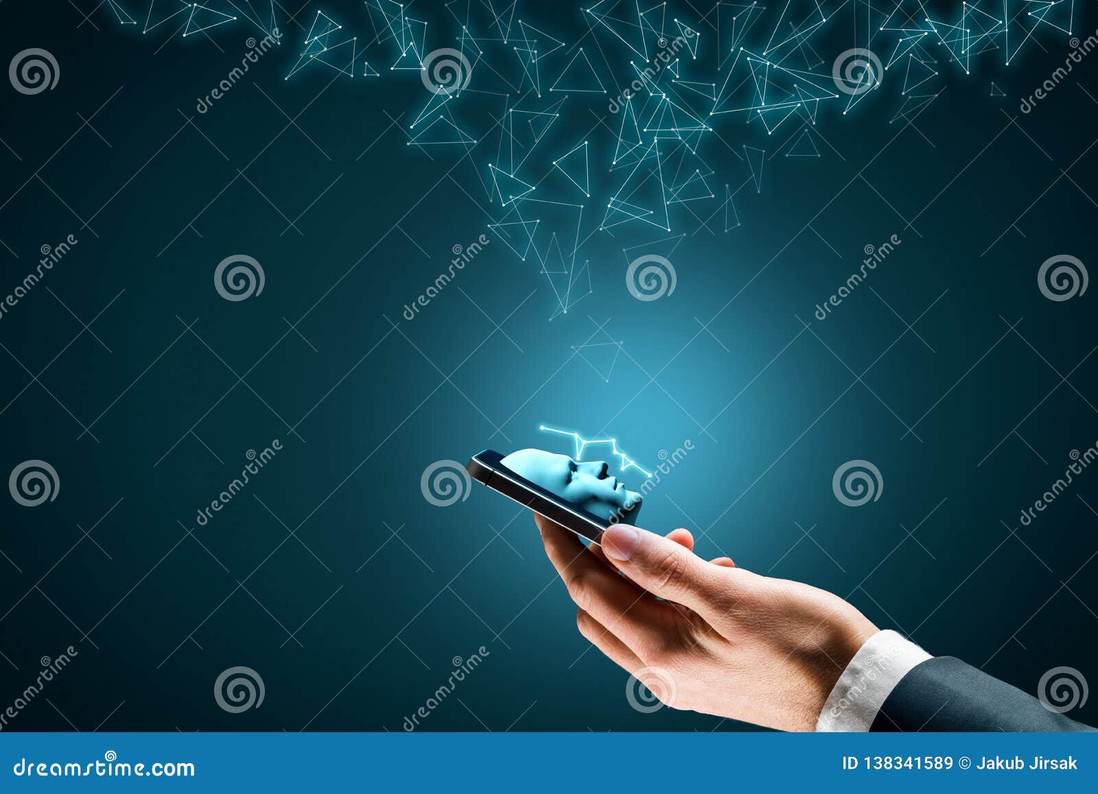 Face Identification Smart Phone Unlock Stock Image - Image of ...