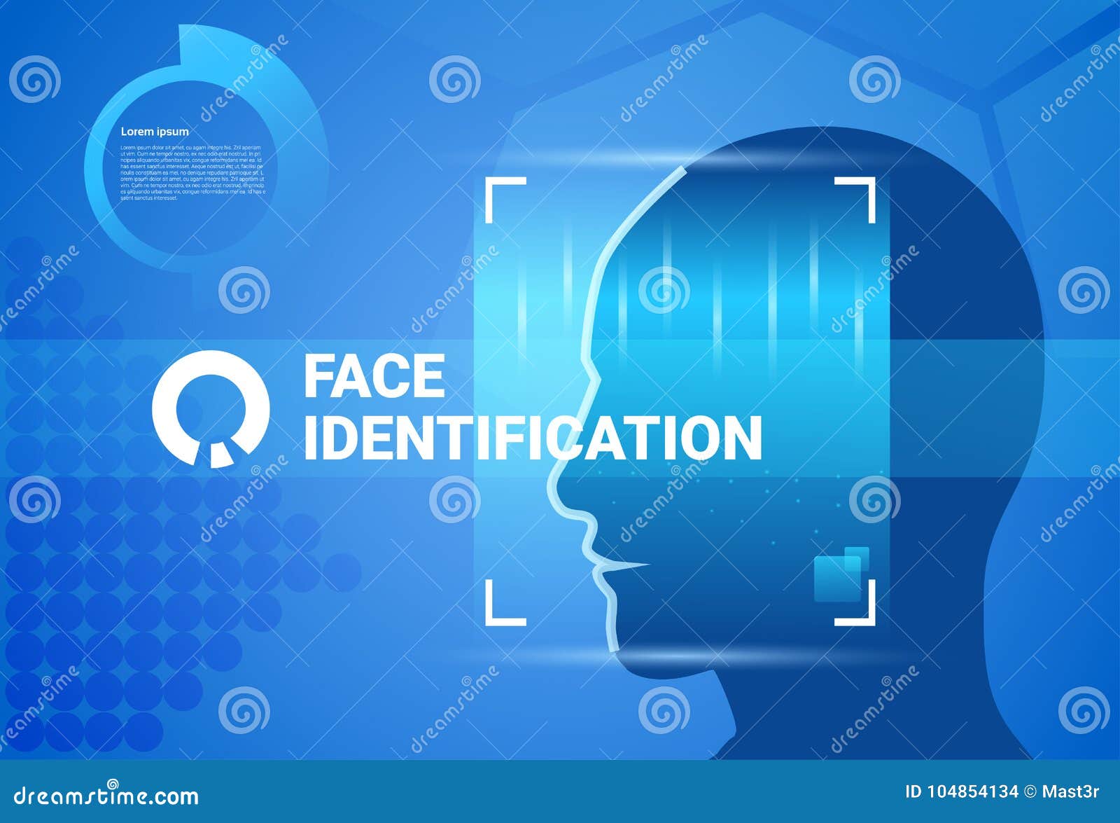 Face Identification System Scanning Modern Access Control Technology ...
