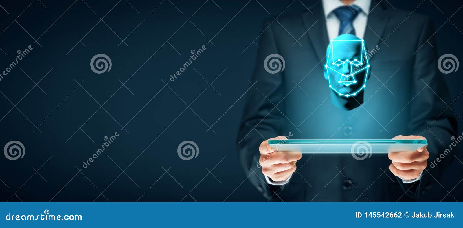 Face Identification Tablet Unlock Stock Photo - Image of recognition ...