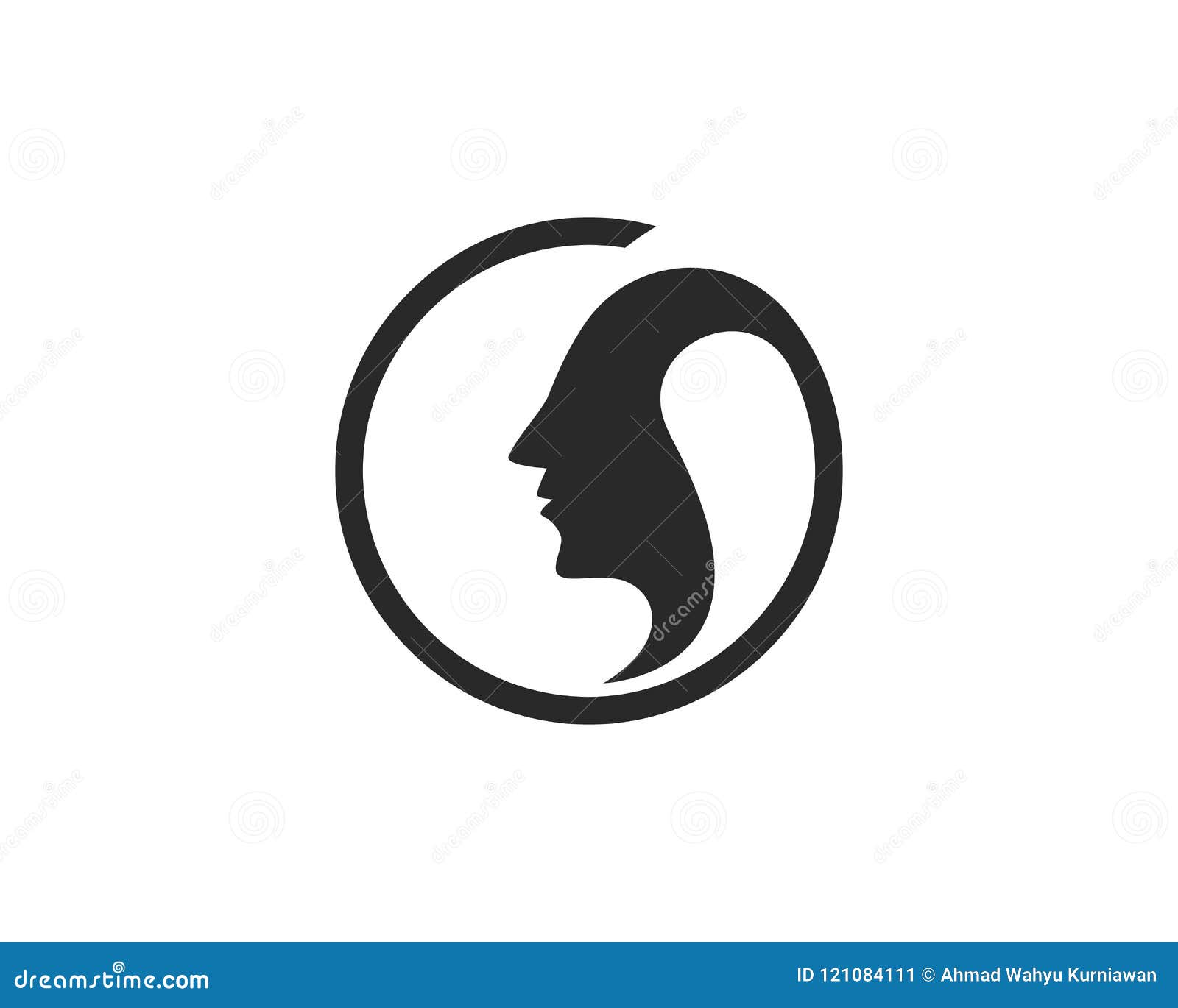 Face Ilustration Logo Vector Stock Vector - Illustration of fashion ...