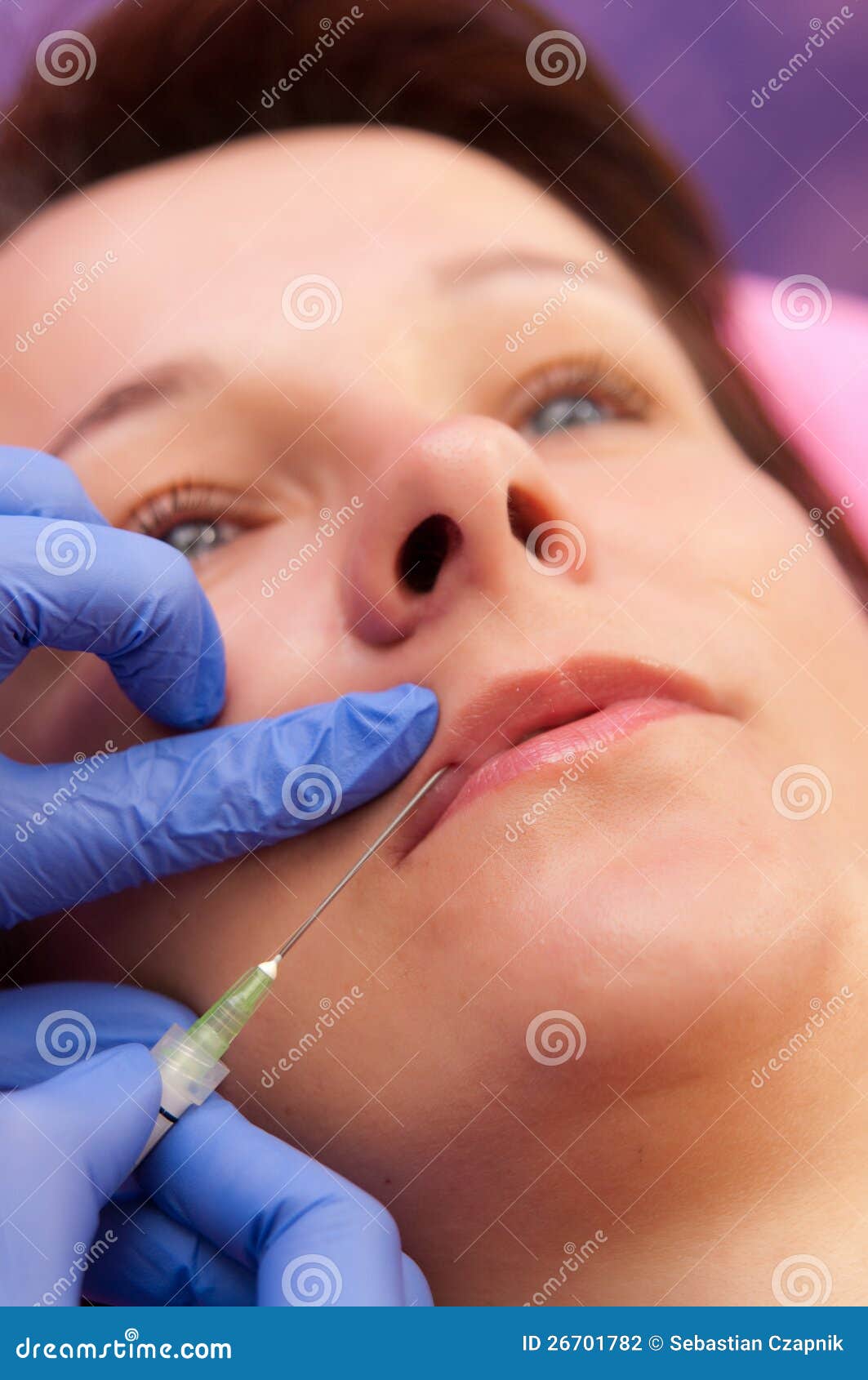 Face injection stock photo. Image of adult, woman, face - 26701782