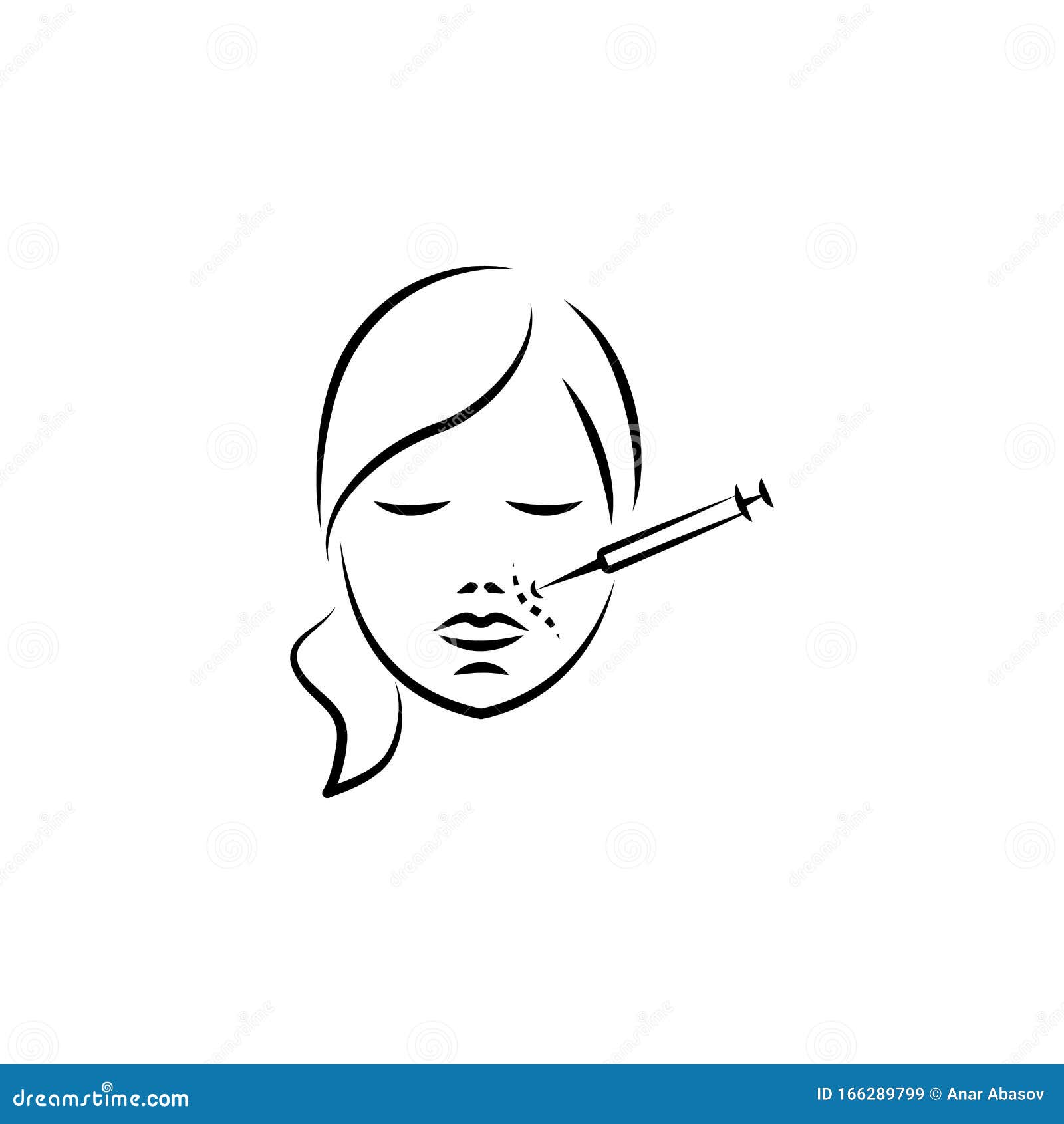 Injection Hand Drawn Doodle Set. Isolated Elements On White Background ...