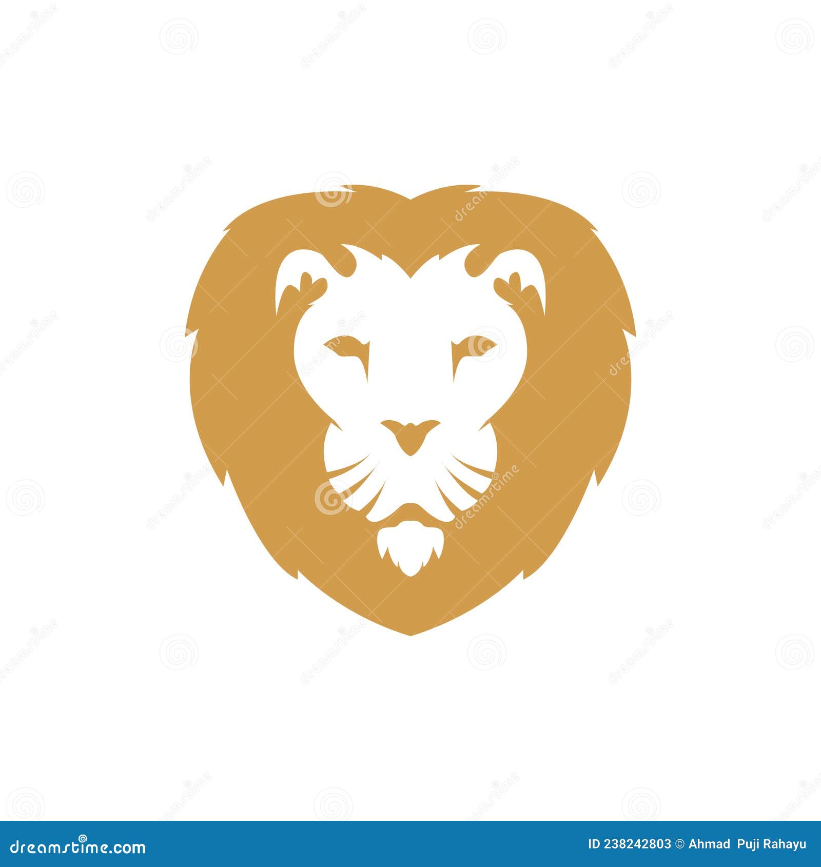 Face Isolated Lion Logo Design Vector Graphic Symbol Icon Illustration ...