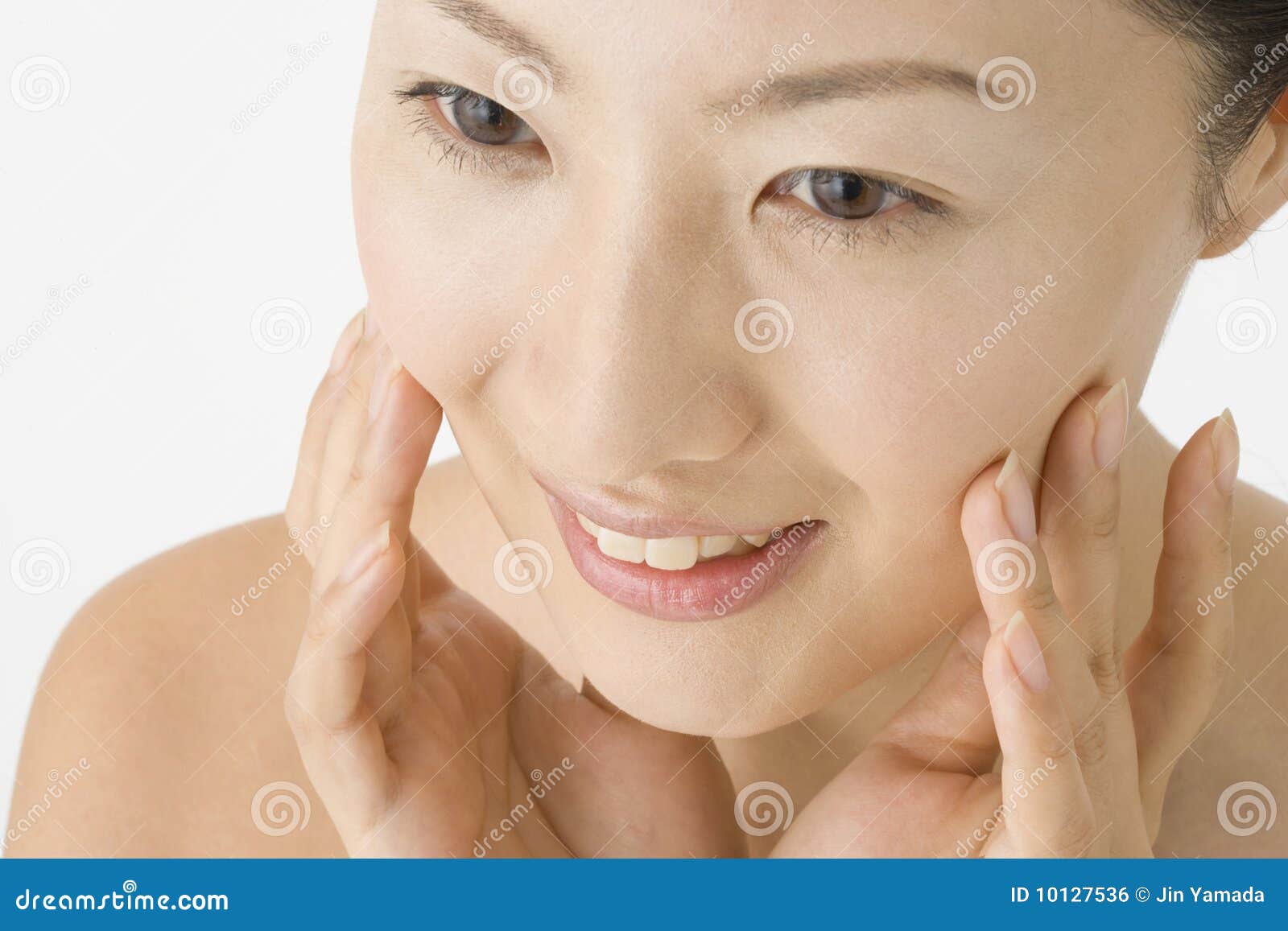 Face of Japanese woman stock photo. Image of lotion, remove - 10127536