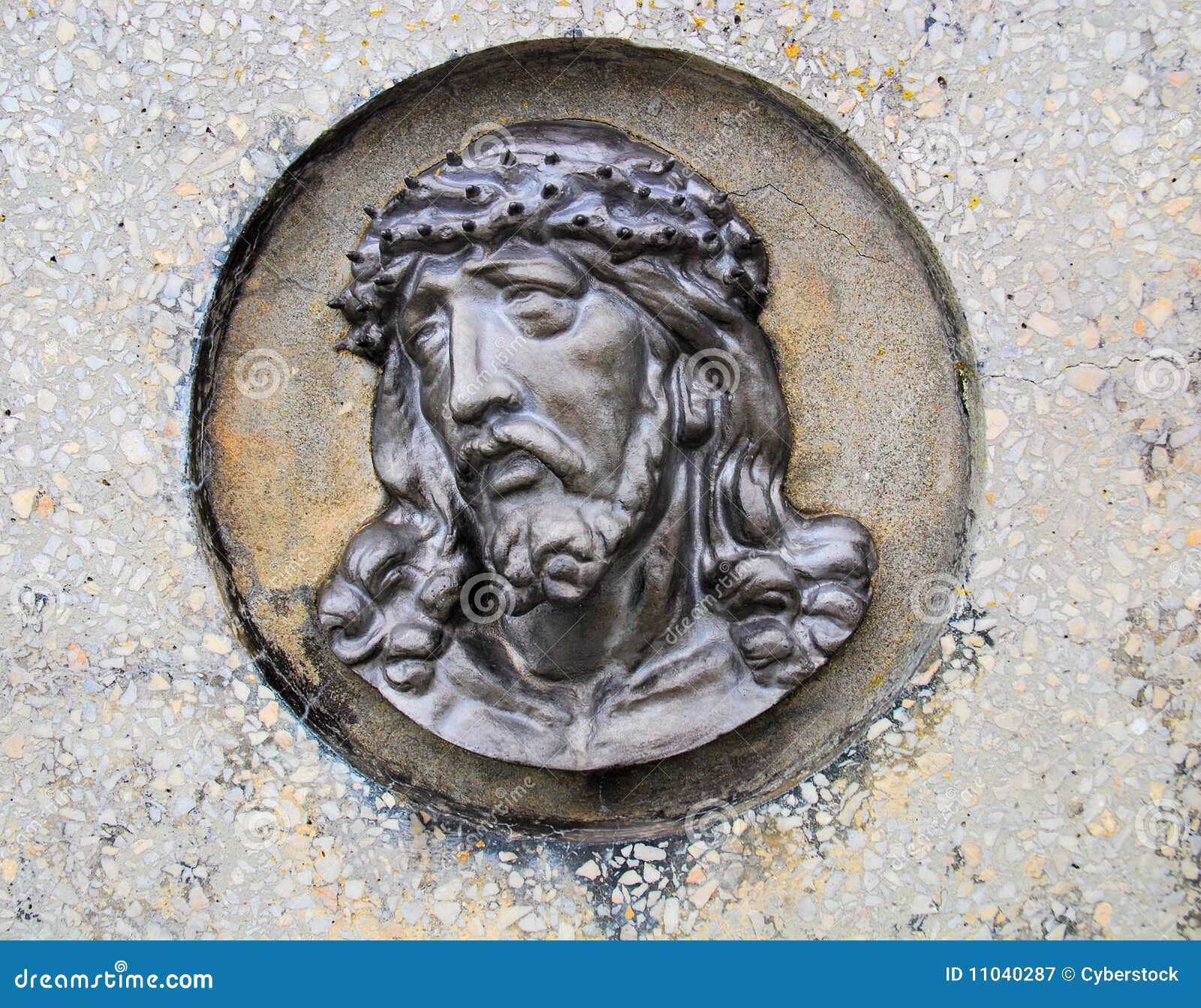 Face of Jesus stock image. Image of marble, chapel, christmas - 11040287