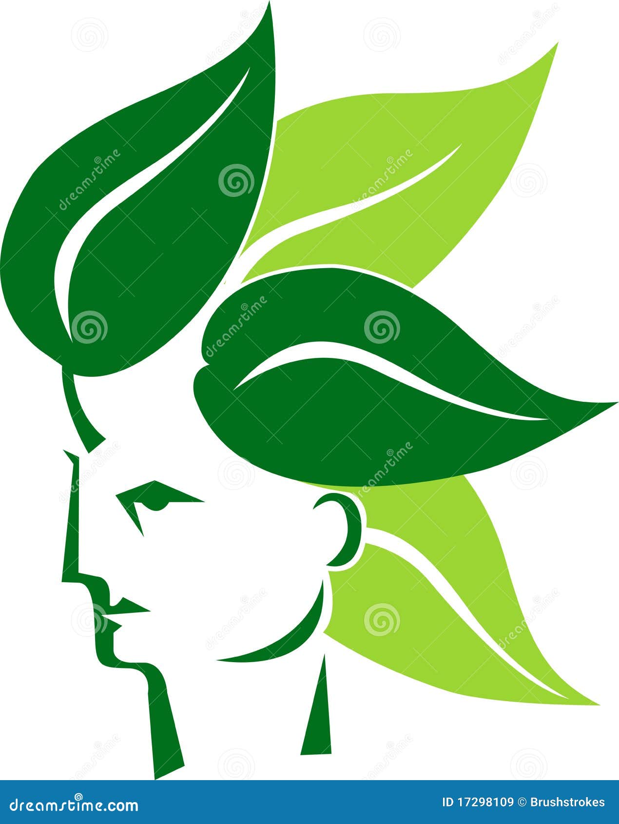 Face leaf stock illustration. Illustration of artistic - 17298109