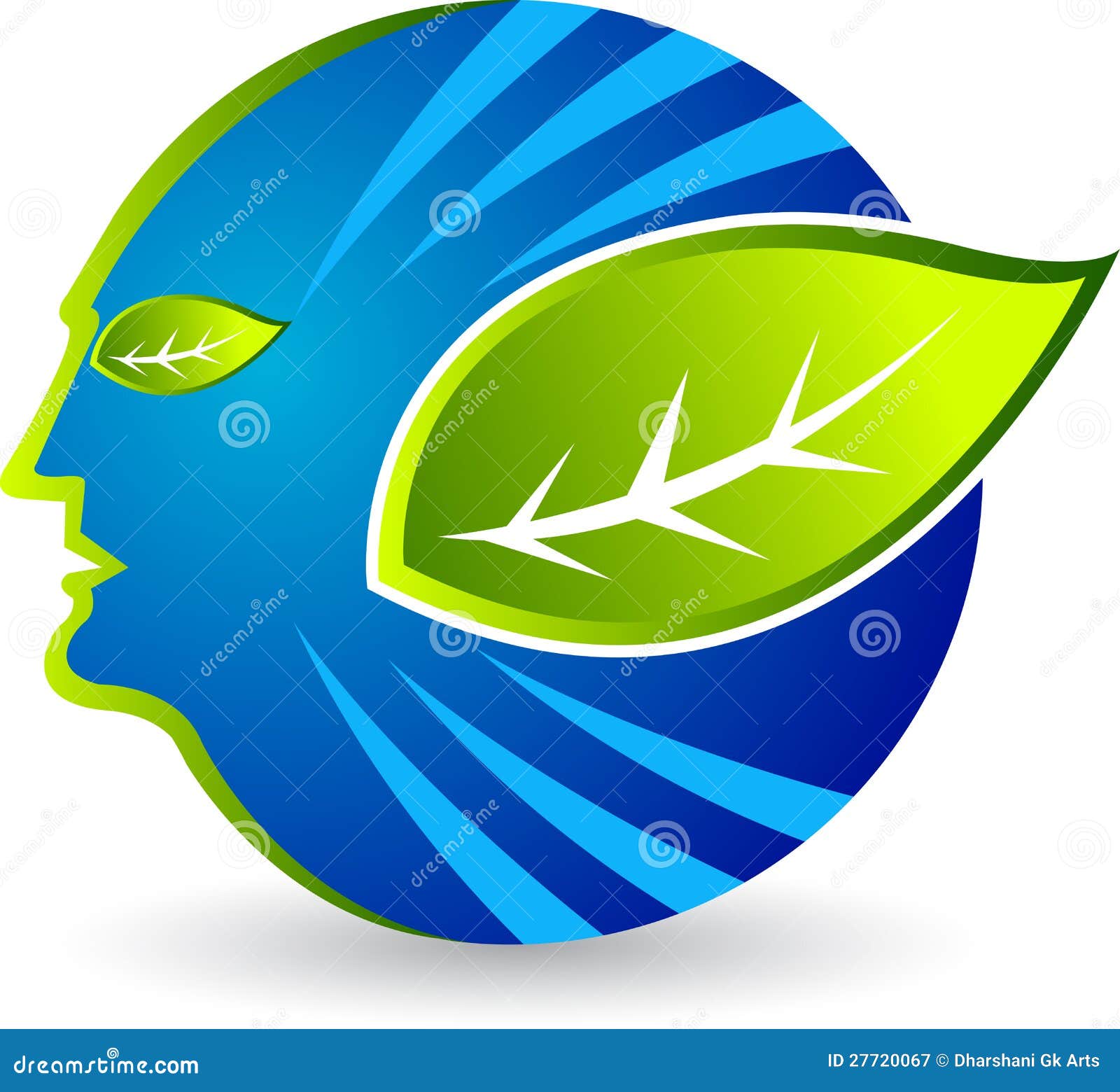 Face leaf stock vector. Illustration of graphic, communication - 27720067