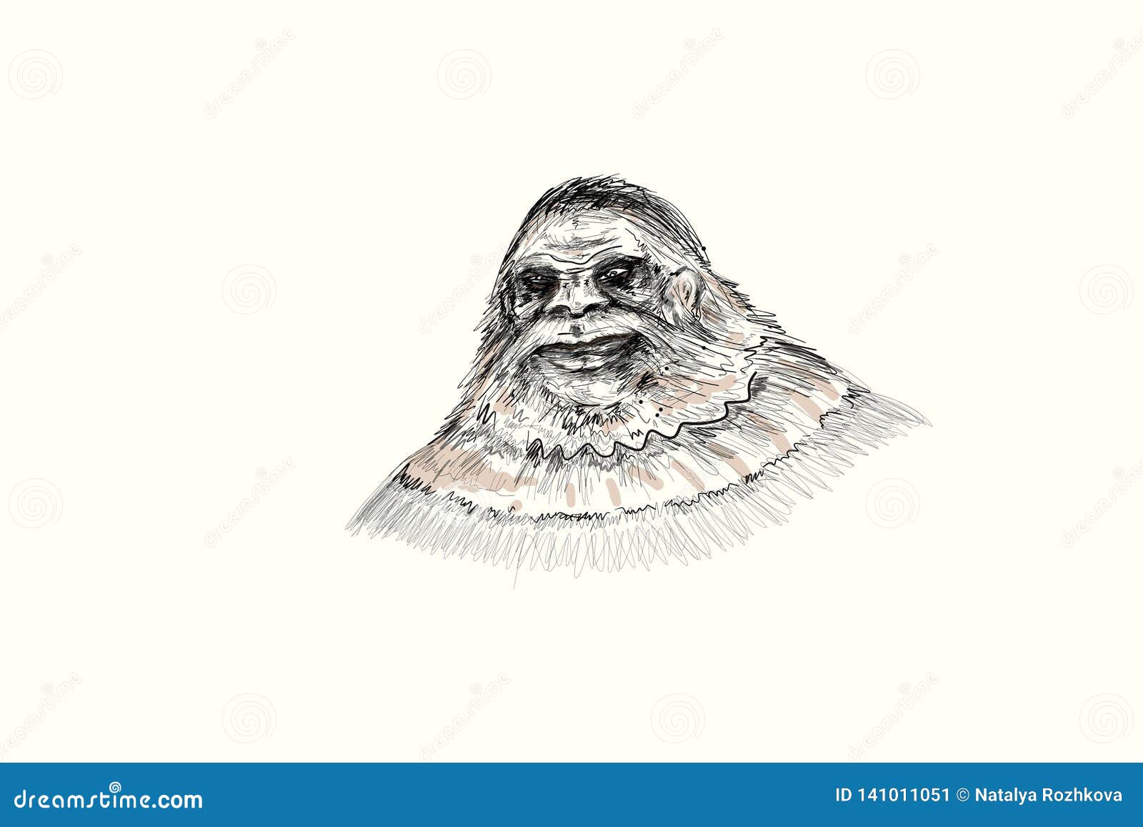 The Face of Legendary Bigfoot Stock Illustration - Illustration of ... The Face of Legendary Bigfoot Stock Illustration - Illustration of ...
