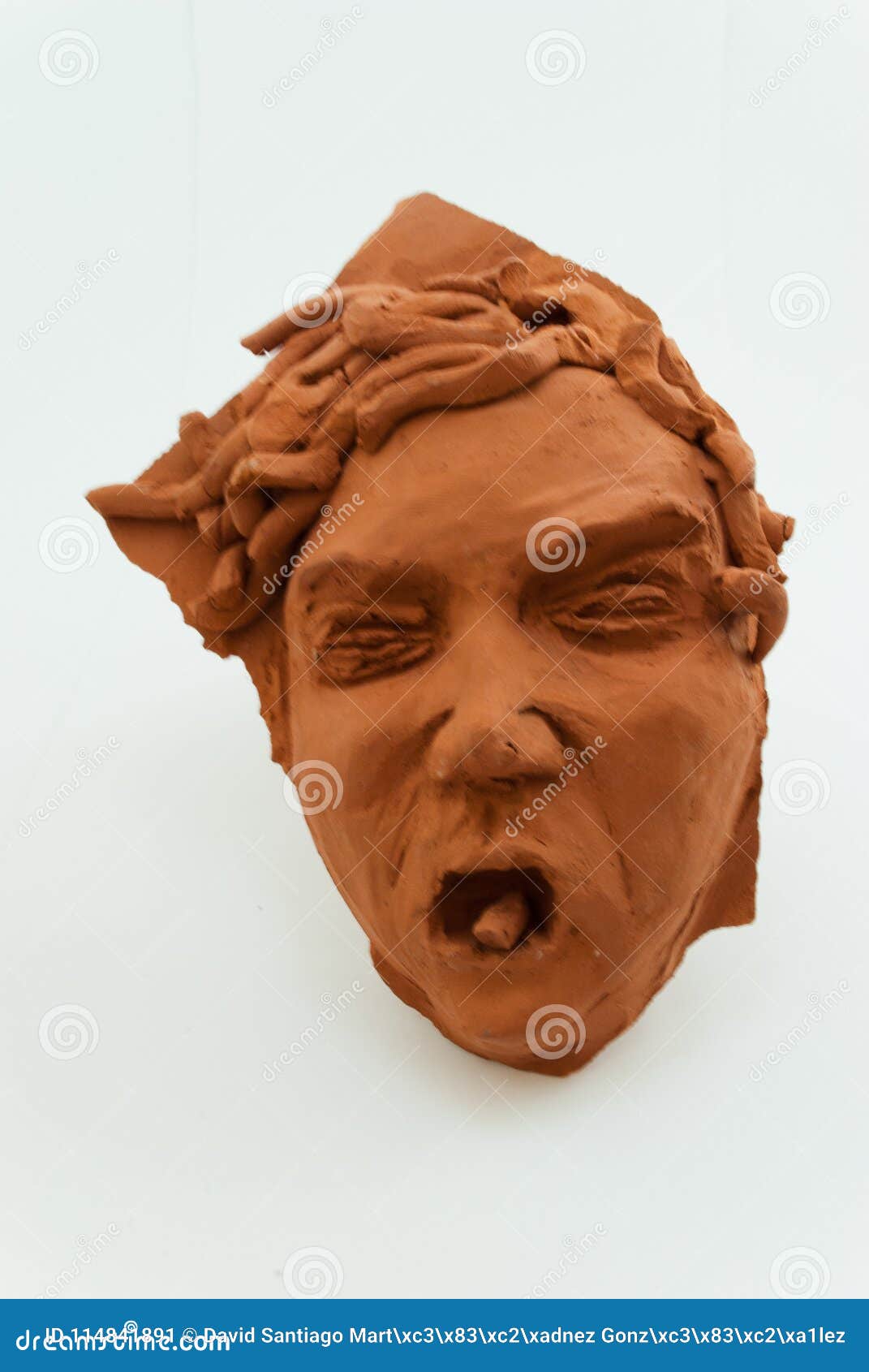 Medusa handmade in ceramic stock image. Image of ancient - 114841891