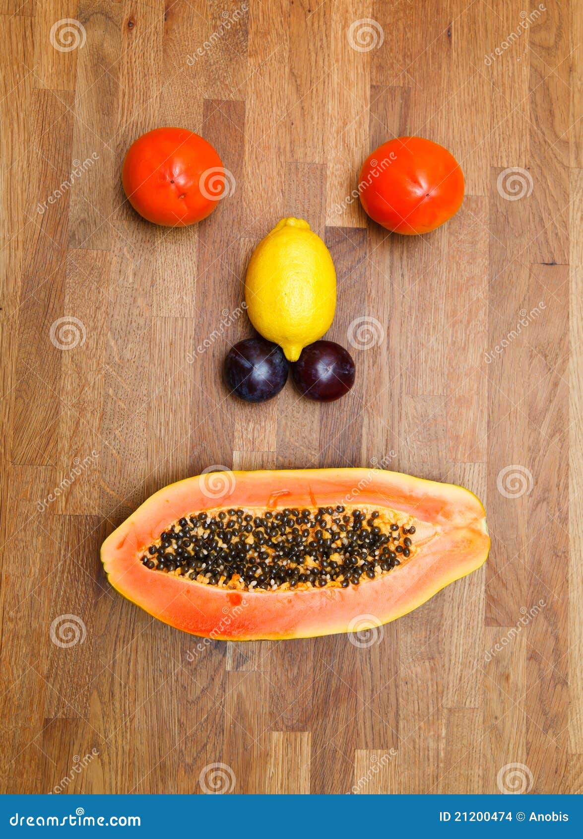 Face made of fruits stock photo. Image of human, crop - 21200474