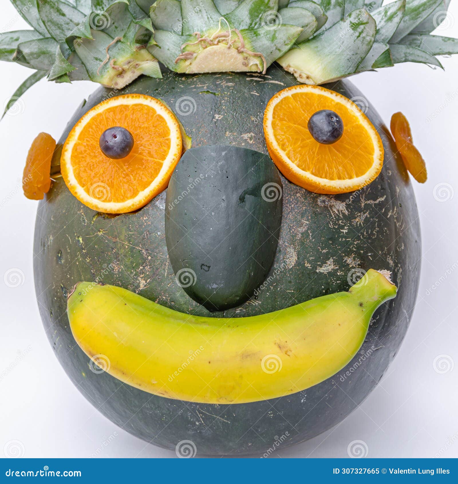 Face made of fruits stock image. Image of fruit, mouth - 307327665