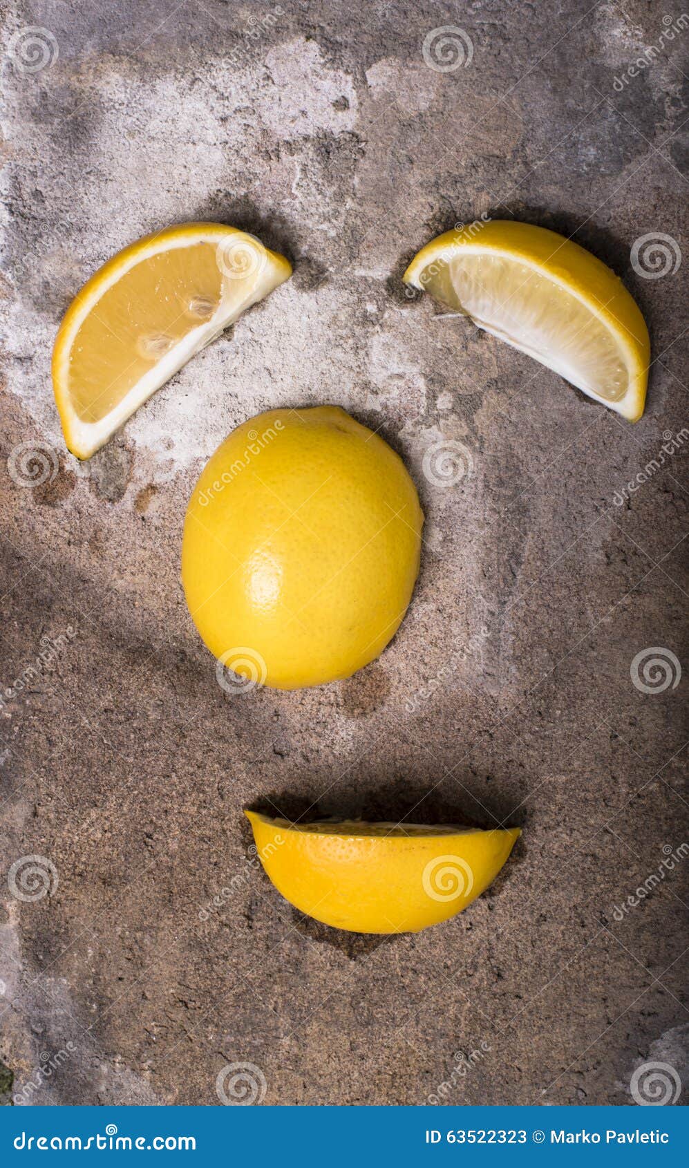 Face made from lemons stock image. Image of freshness - 63522323