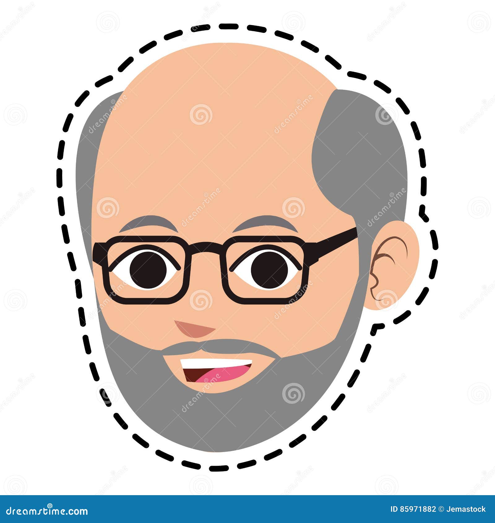 Face of man icon image stock vector. Illustration of professional ...
